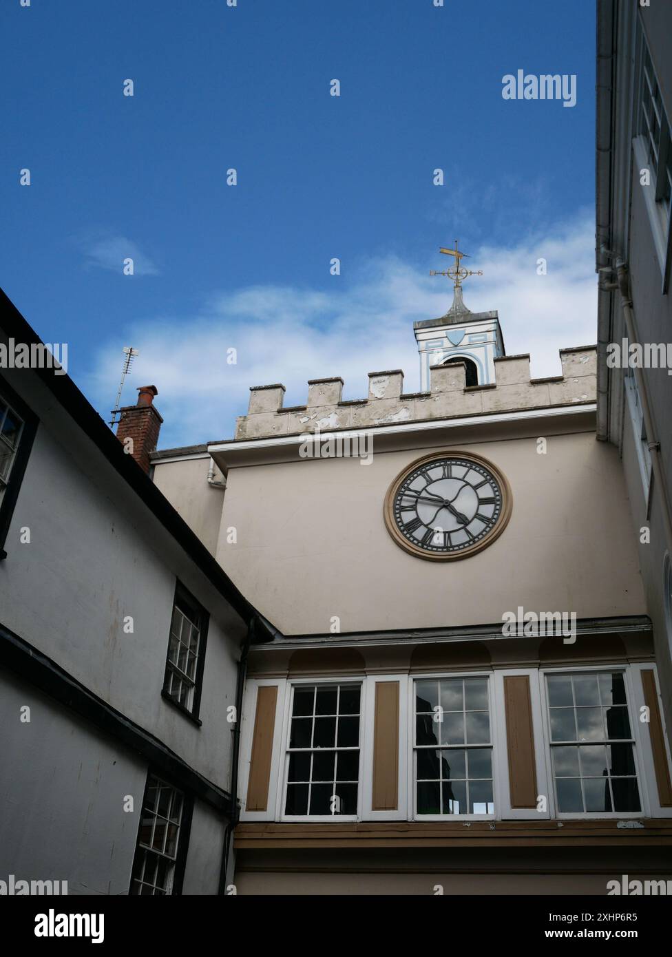 East Gate Arch, which spans the High Street in Totnes, was ...