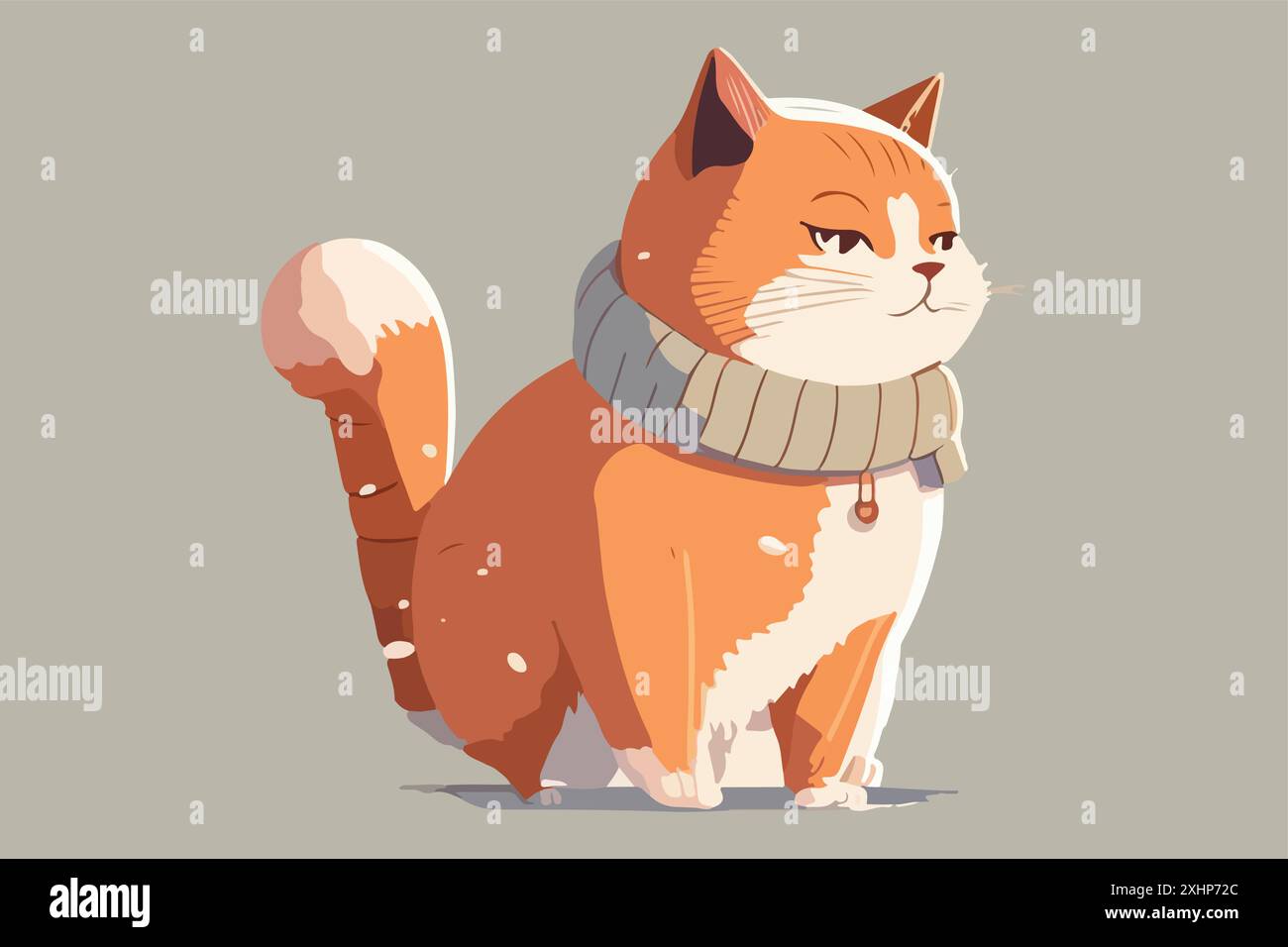 Cat vintage vector illustration Stock Vector Image & Art - Alamy