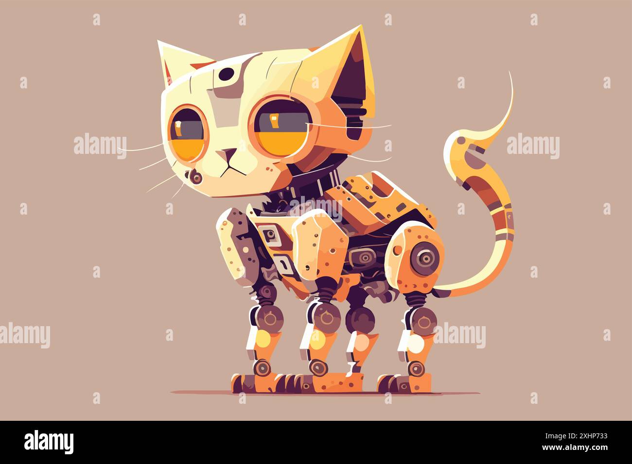Cat robot vector illustration Stock Vector Image & Art - Alamy