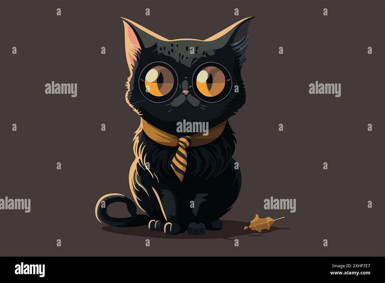 Wizard cat art Stock Vector Images - Alamy
