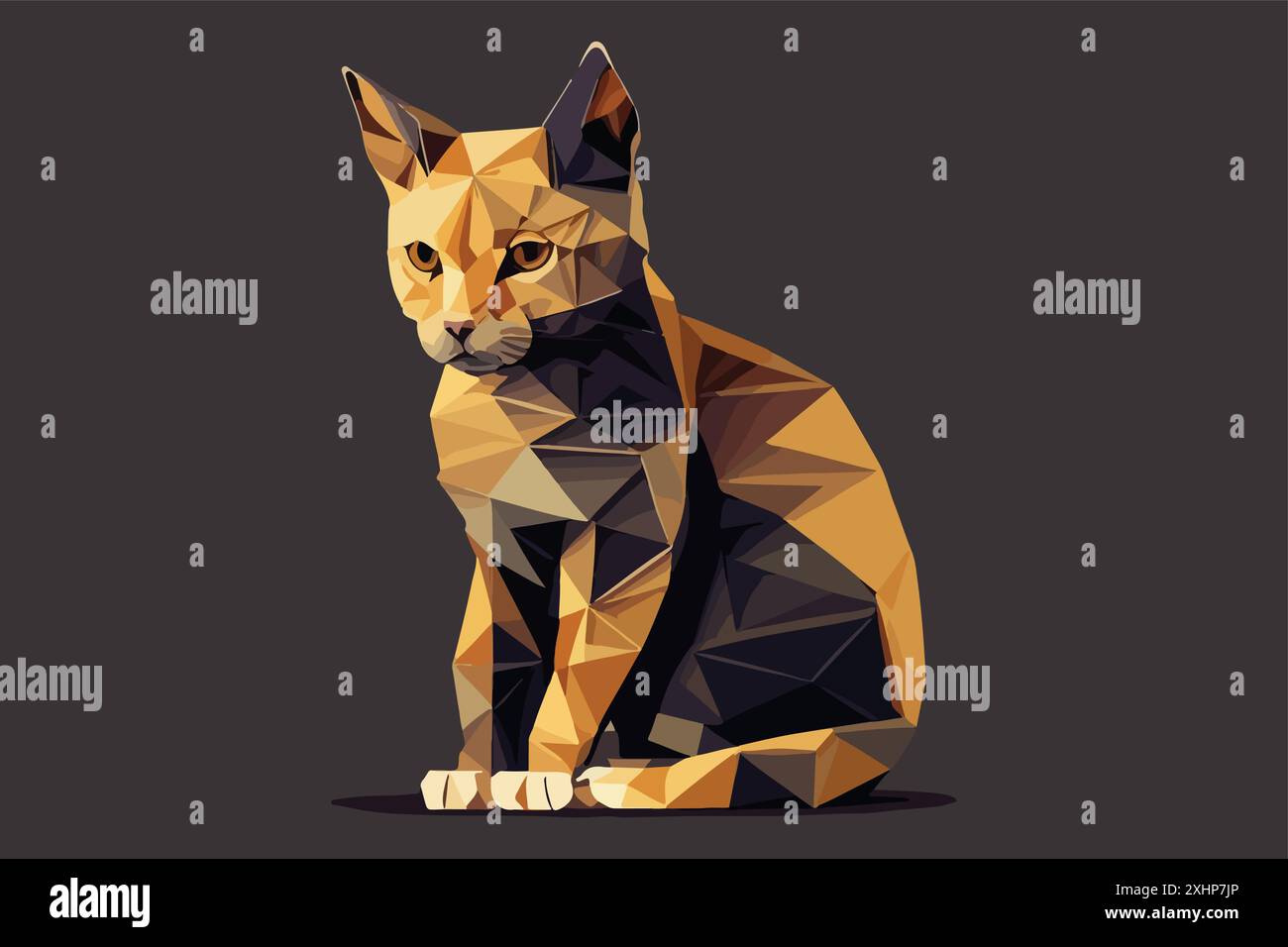 Cute low poly cat hi-res stock photography and images - Alamy