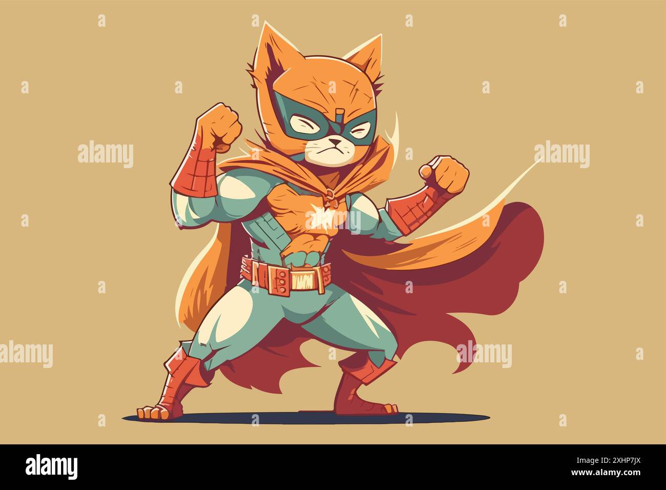 Cat superhero drawing hi-res stock photography and images - Alamy