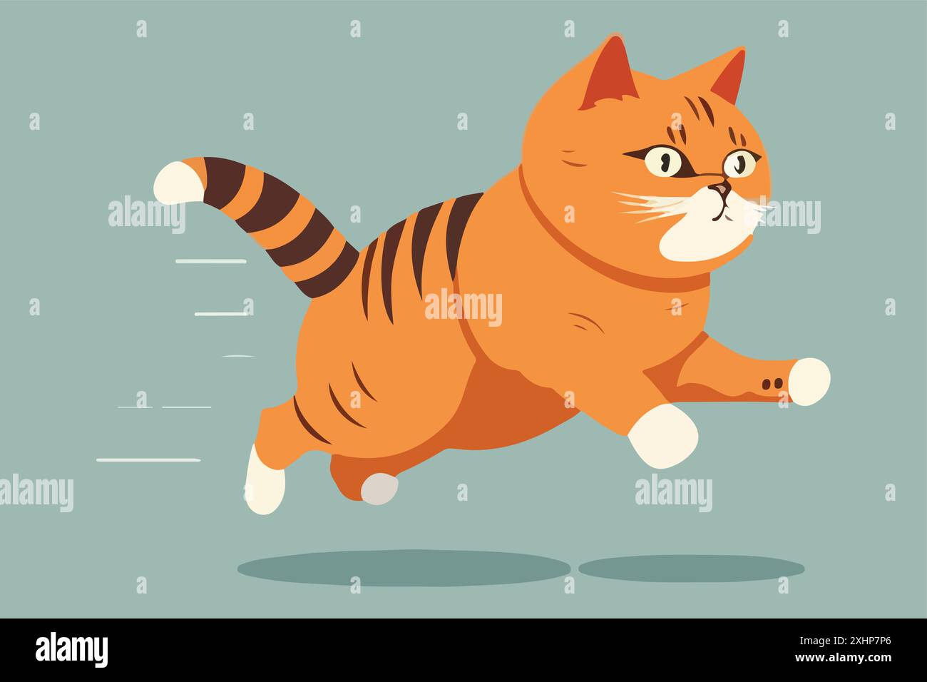 Cat running vector illustration Stock Vector Image & Art - Alamy