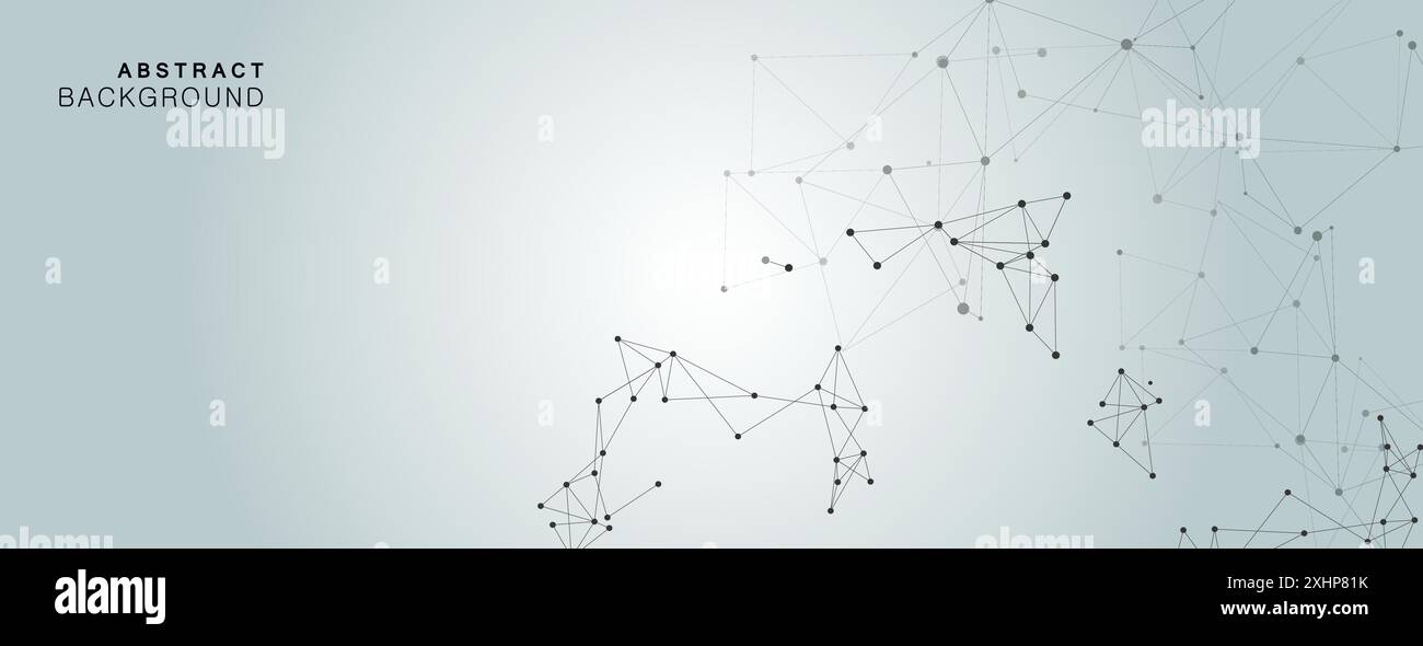 Vector Connect Lines And Dots Banner Template Stock Vector Image And Art