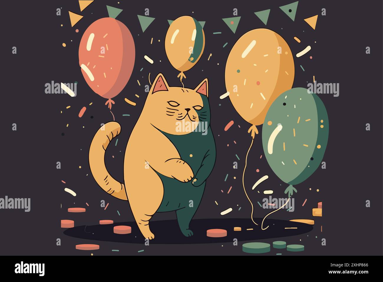 Animated cat birthday hi-res stock photography and images - Alamy
