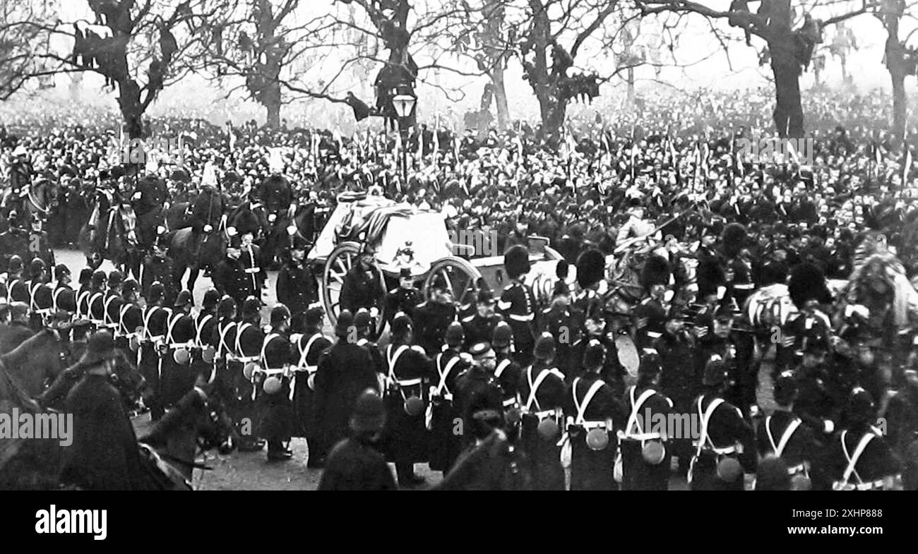 Queen victoria funeral cortege hi-res stock photography and images - Alamy