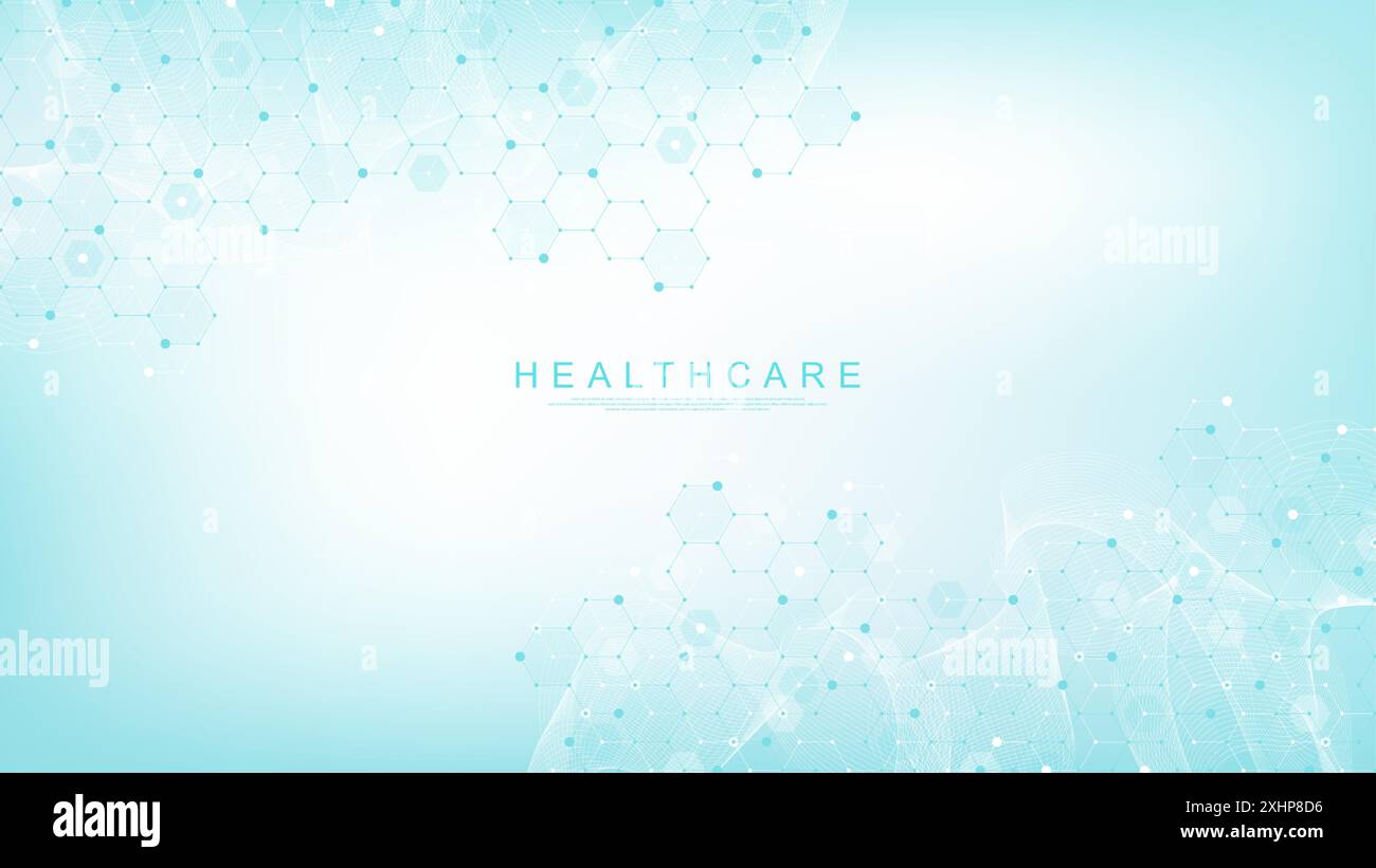 Modern health care or medical background design. Health care innovation ...