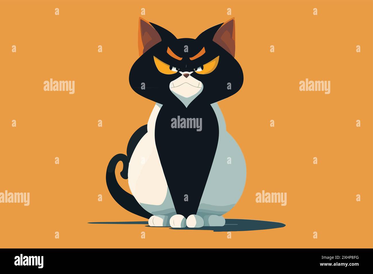 Cat full body character cartoon vector illustration Stock Vector Image ...