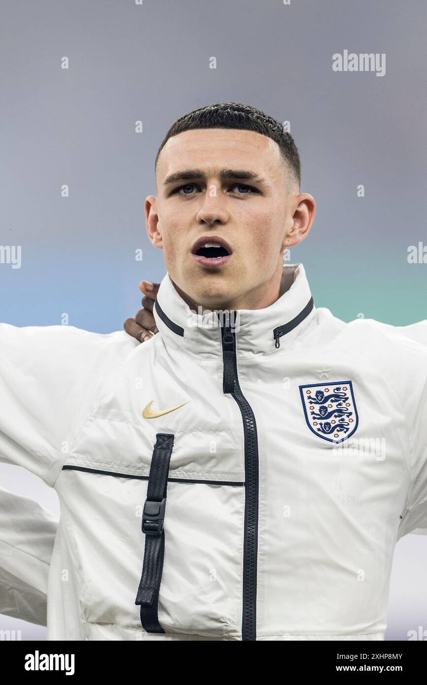 Berlin, Germany. 14th July, 2024. Phil Foden of England seen during the ...