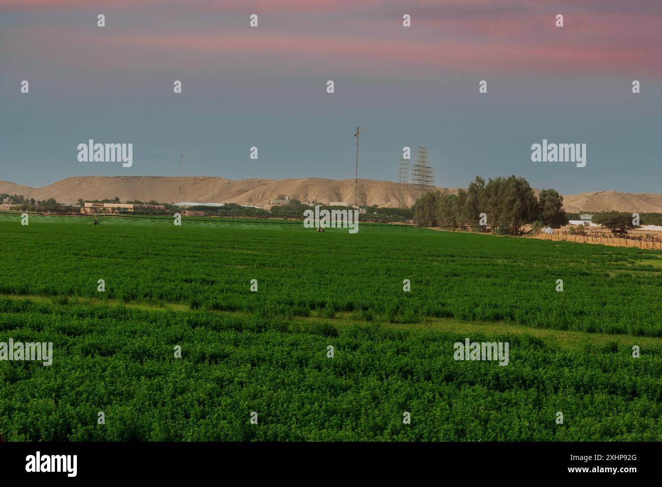 Agricultural landscape in the south of Saudi arabia, near the village ...