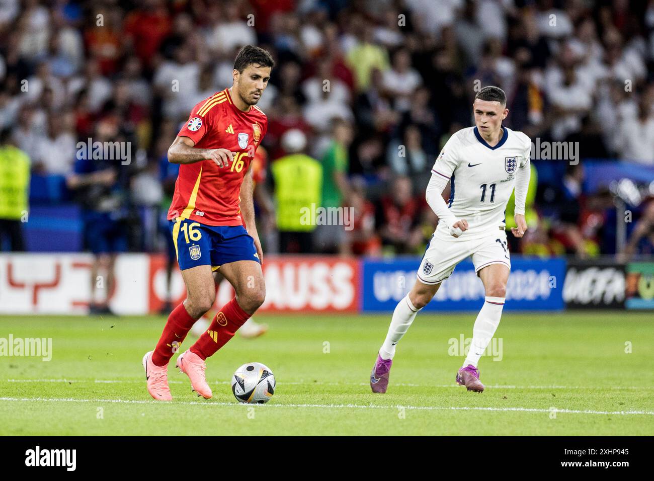 Berlin, Germany. 14th July, 2024. Rodri (16) of Spain seen during the ...