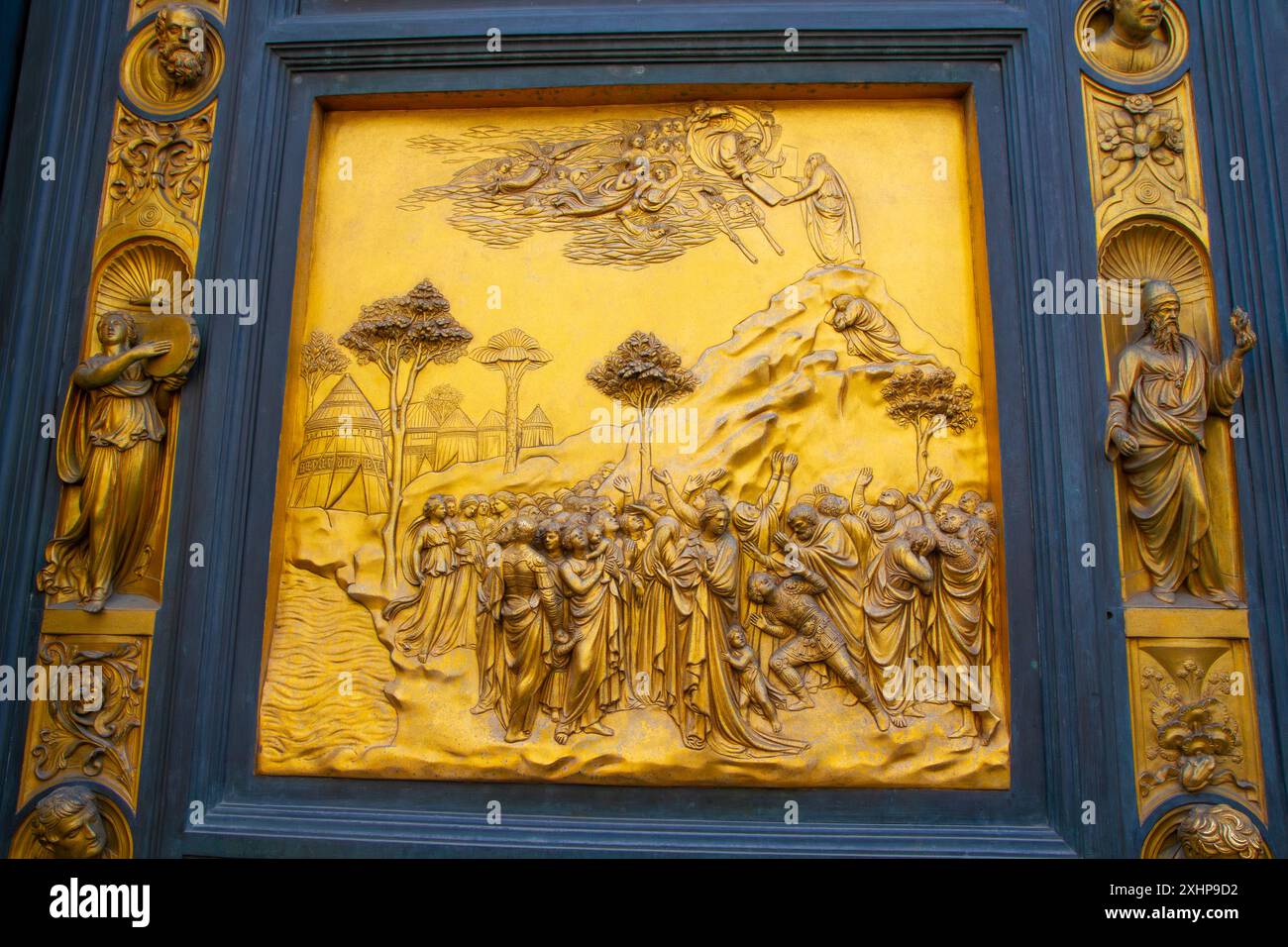 Moses on Mount Sinai .East doors, or Gates of Paradise of Florence ...