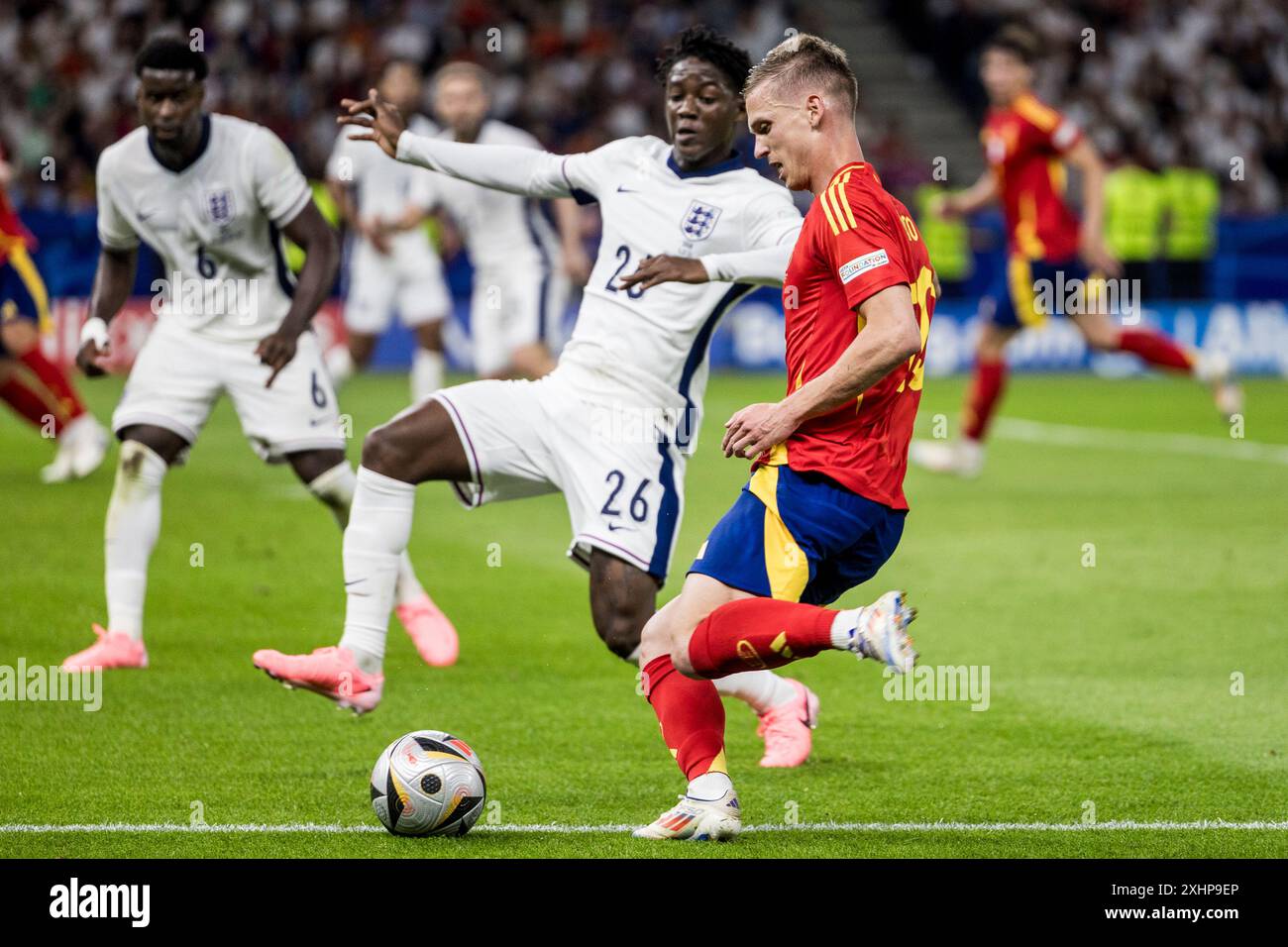 Berlin, Germany. 14th July, 2024. Dani Olmo (10) of Spain seen during ...