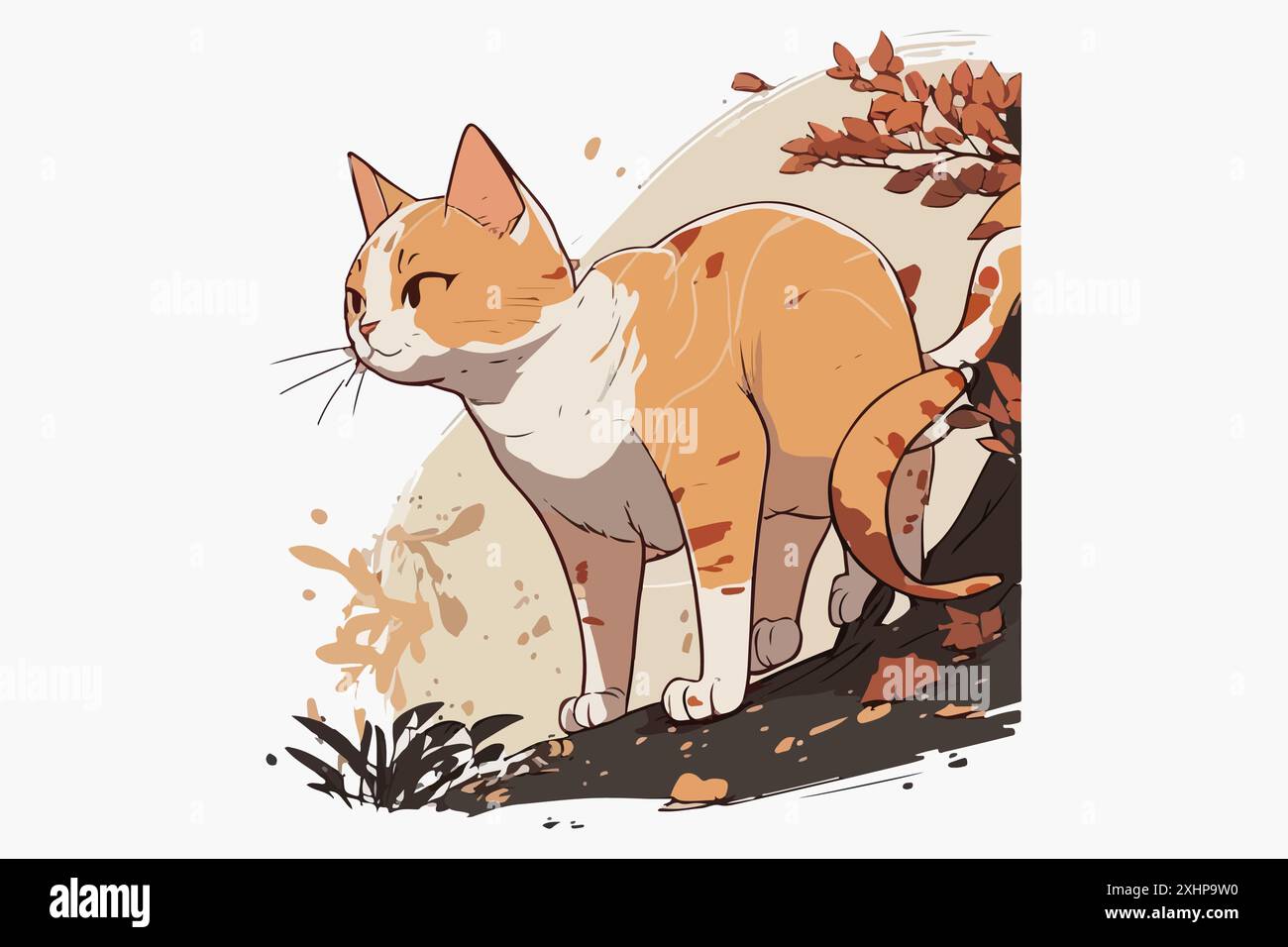 Cat manga drawings hi-res stock photography and images - Alamy