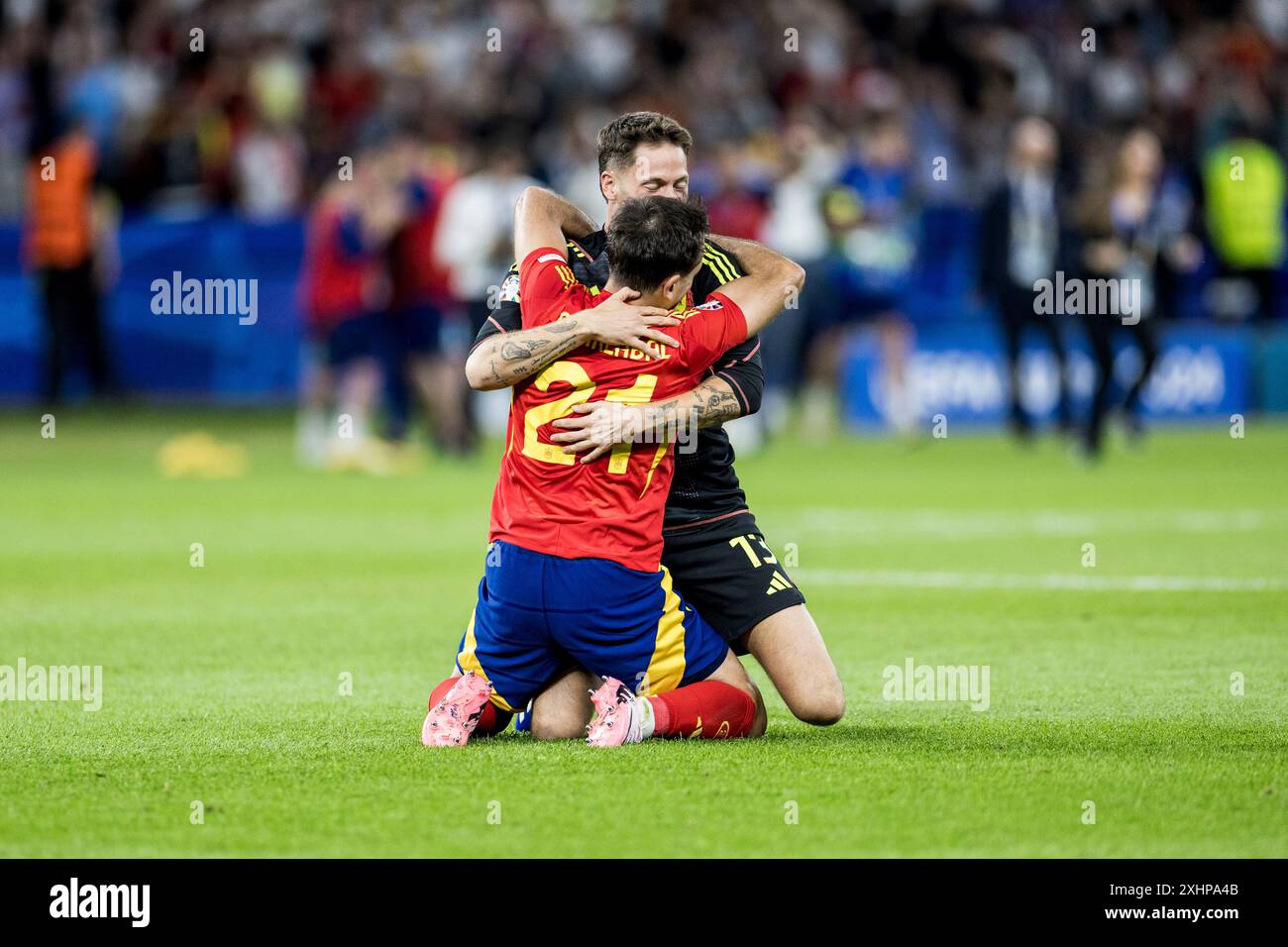 Berlin, Germany. 14th July, 2024. Mikel Oyarzabal (21) of Spain seen in ...