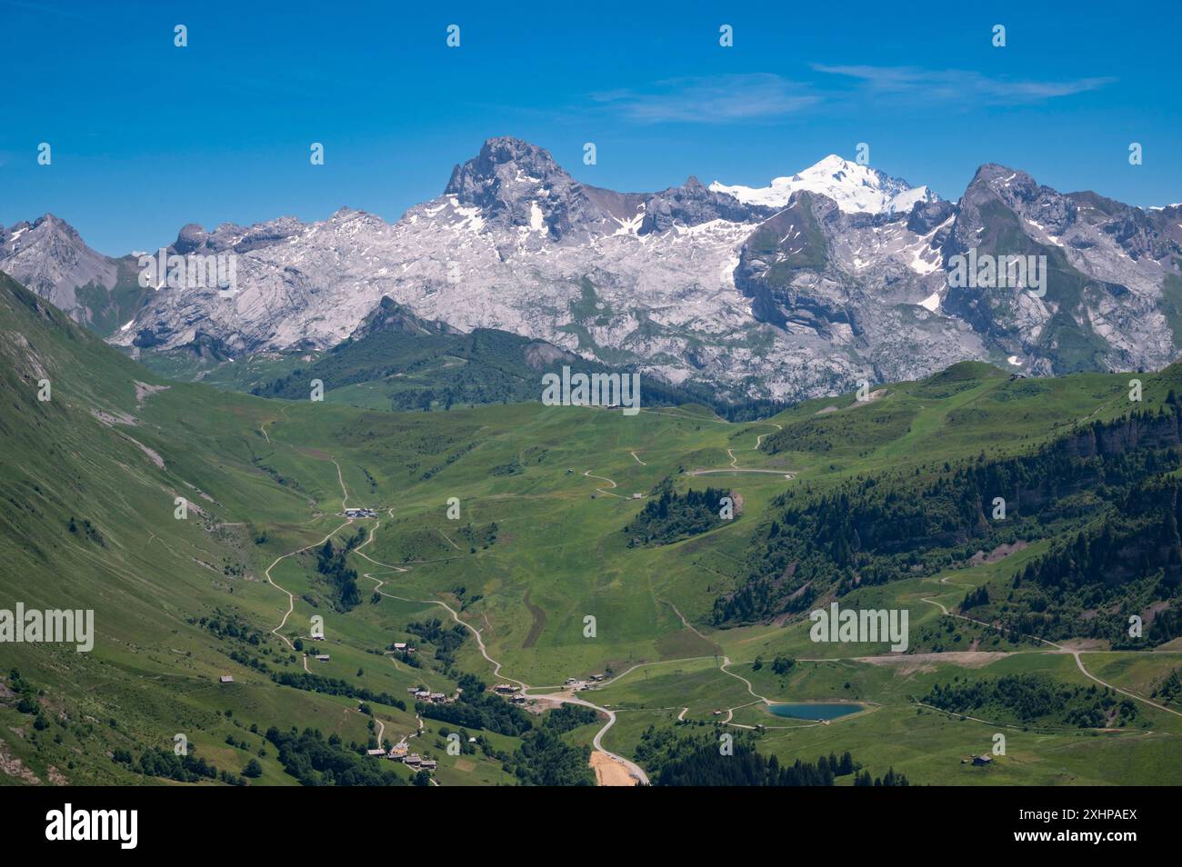 France, Haute Savoie, Aravis Bargy massif, Grand Bornand, hike to the ...