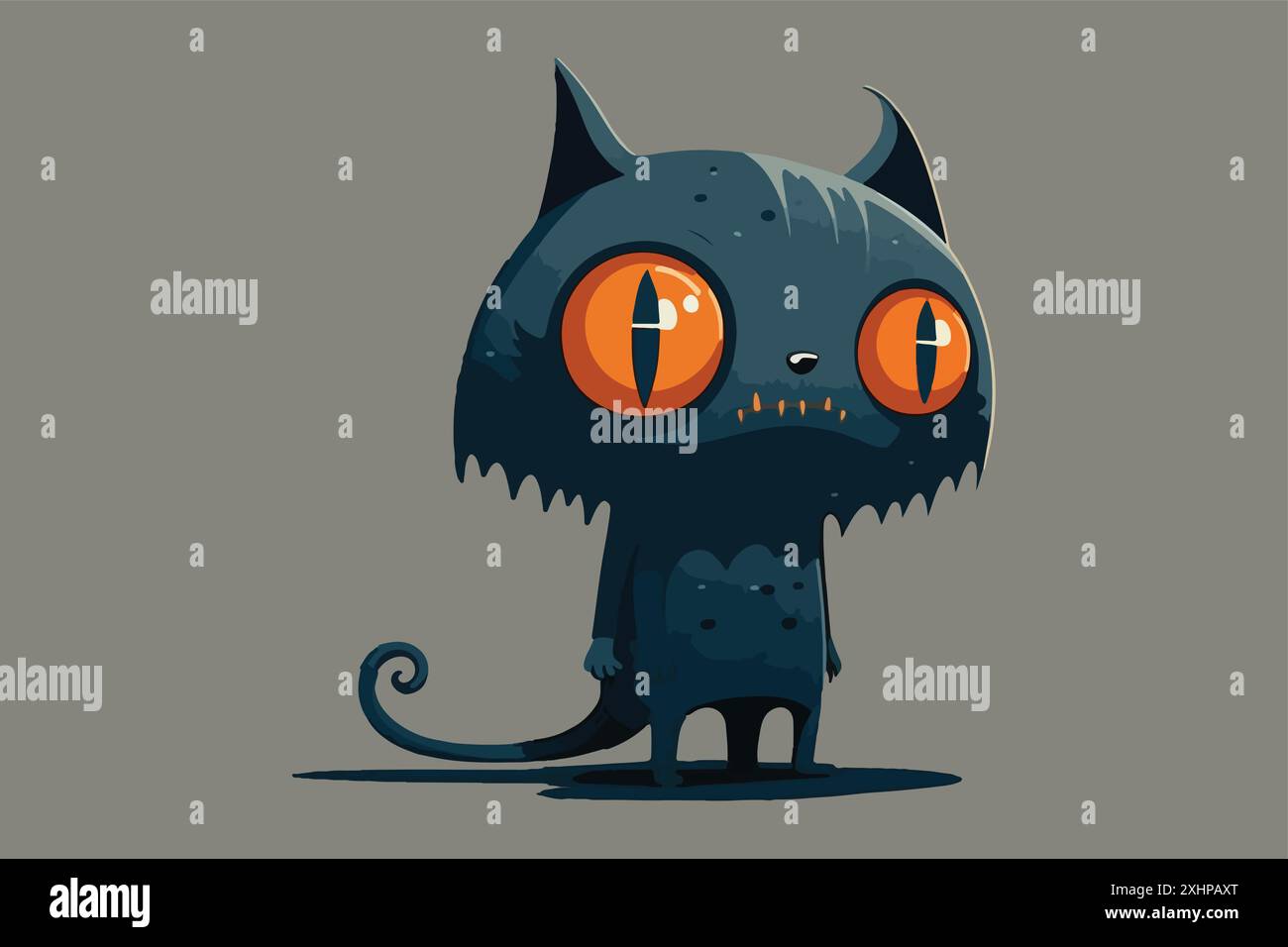 Cat monster vector illustration Stock Vector Image & Art - Alamy