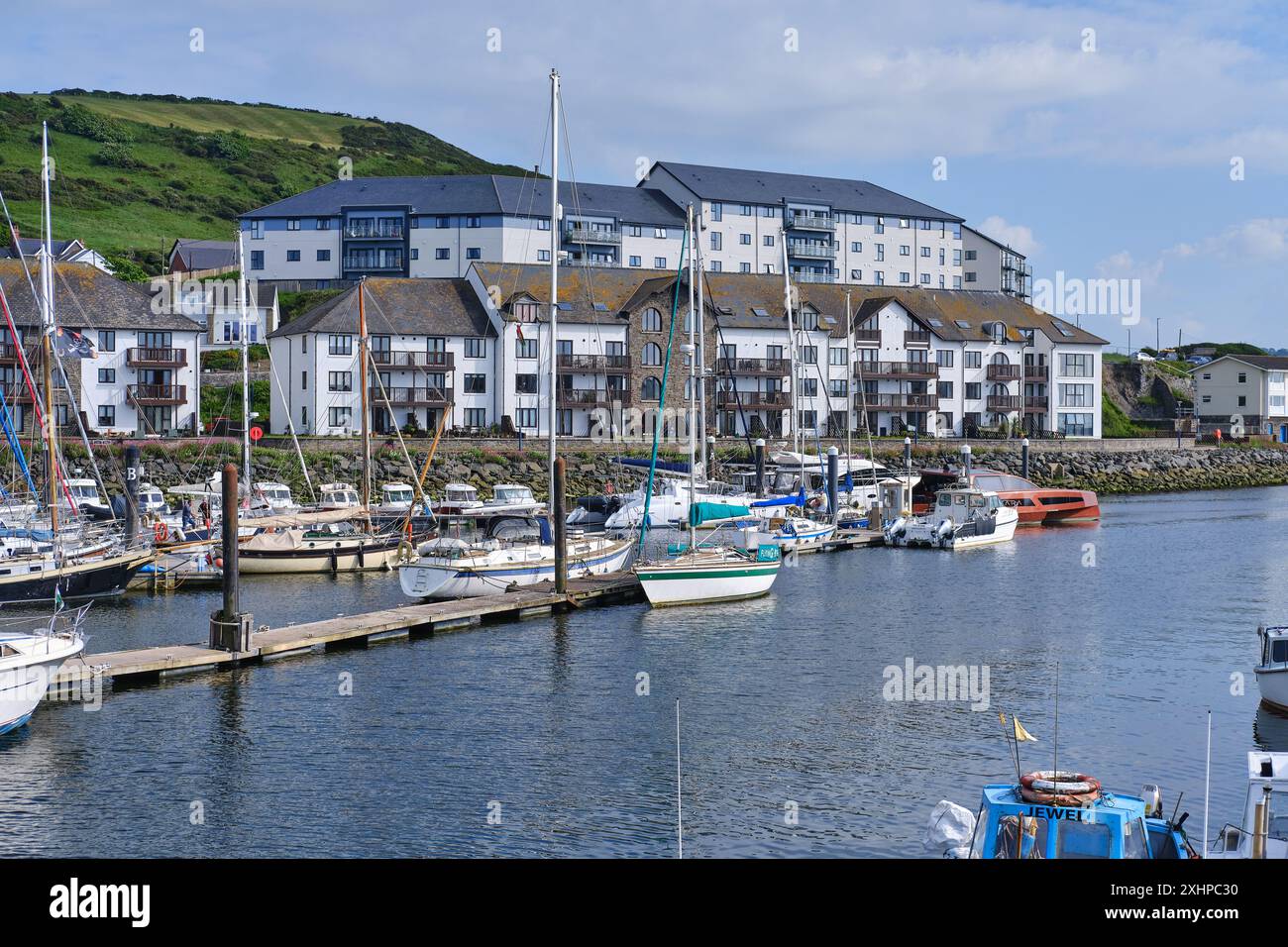 Aberystwyth marina harbour boats hi-res stock photography and images ...