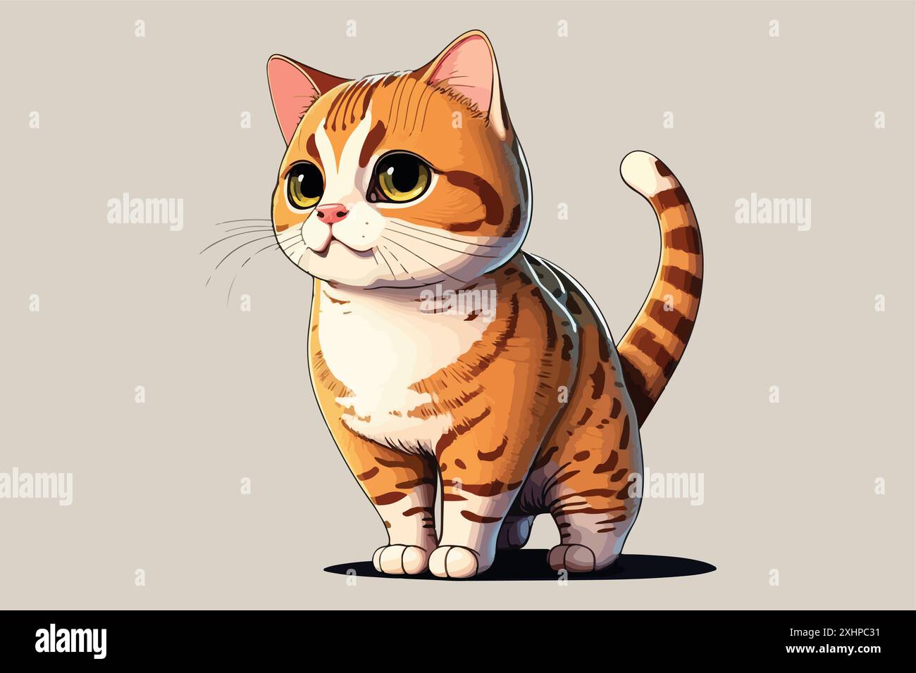 Cat full body drawing Stock Vector Images - Alamy