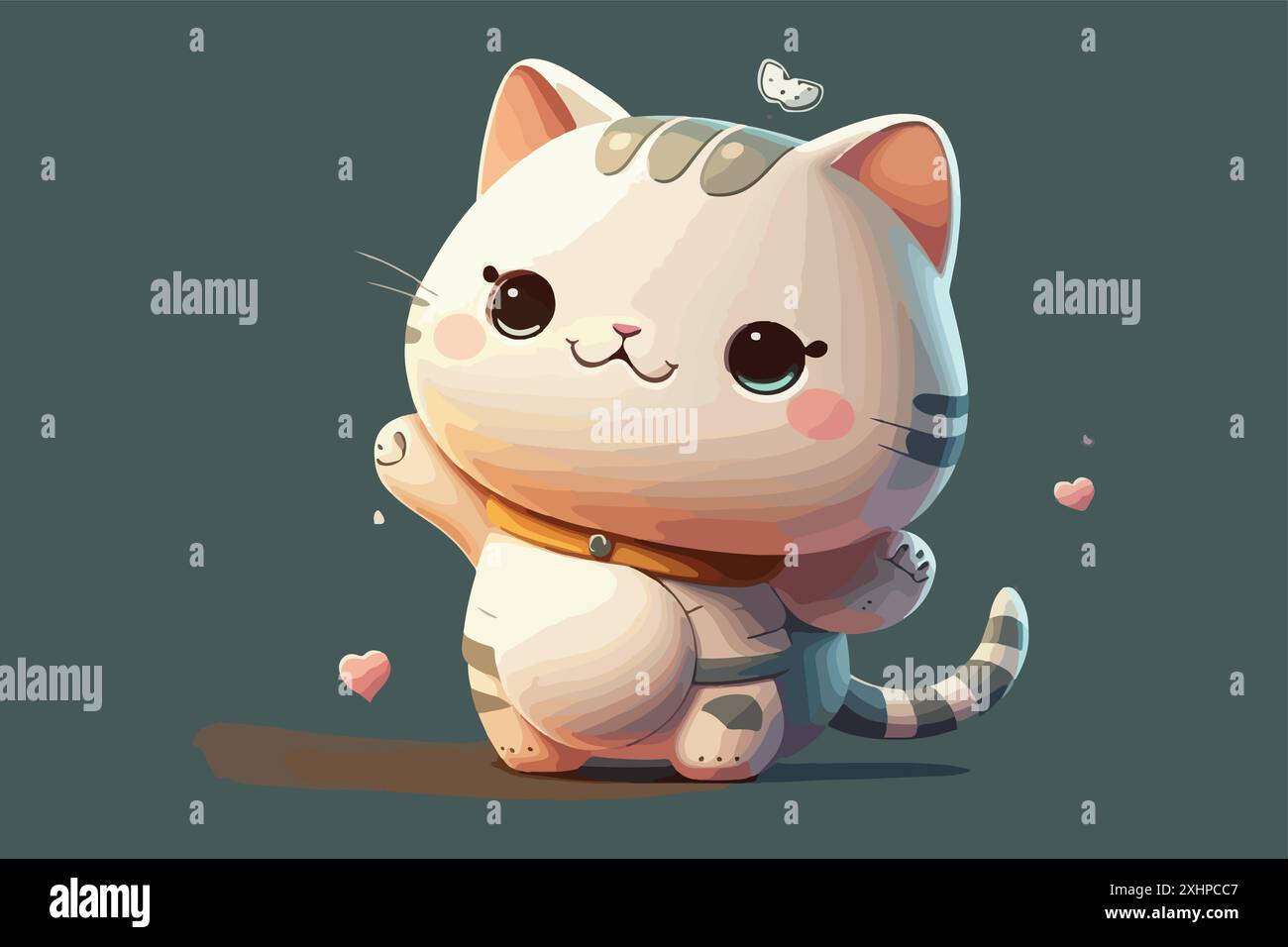 Cat full body character cartoon vector illustration Stock Vector Image ...