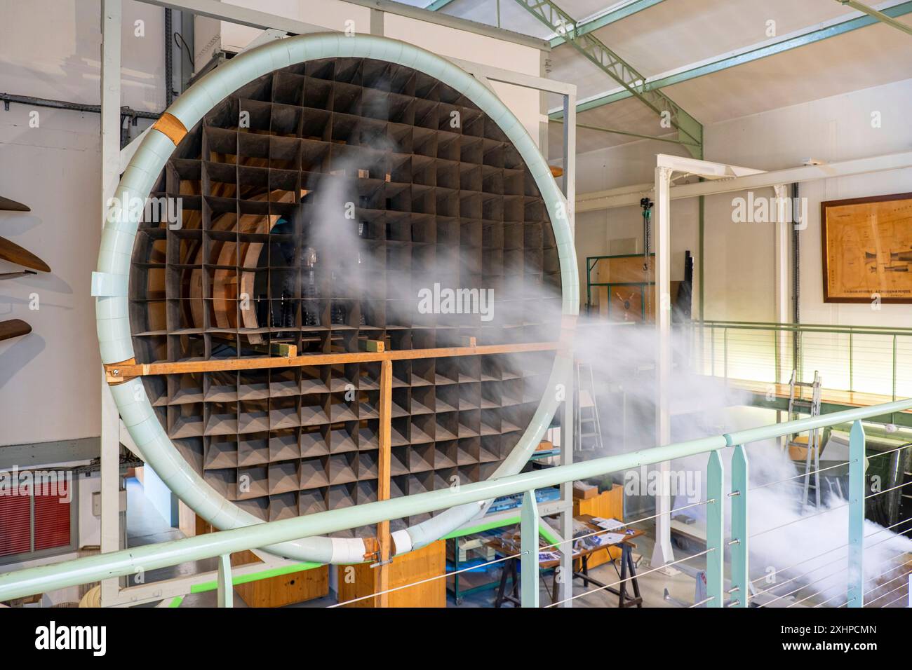 France, Paris, the Gustave Eiffel wind tunnel, laboratory built by ...