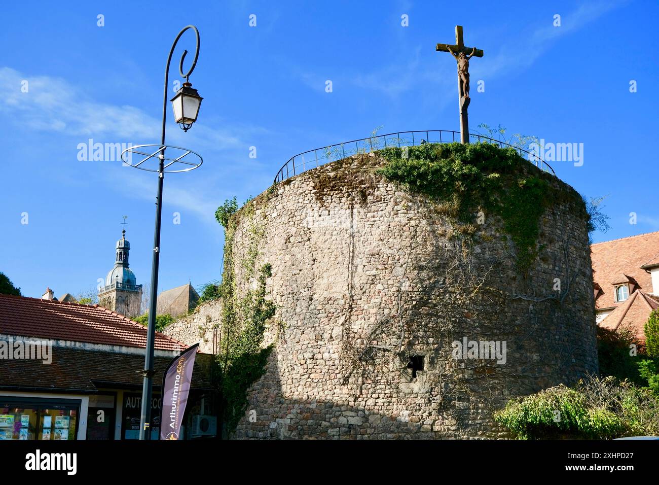 France, Côte d'Or, Morvan Regional Natural Park, Saulieu, Auxois tower ...