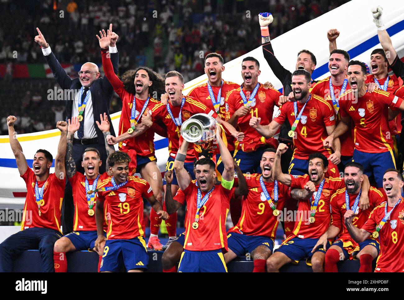 Berlin, Germany. 15th July, 2024. Soccer, UEFA Euro 2024, European ...