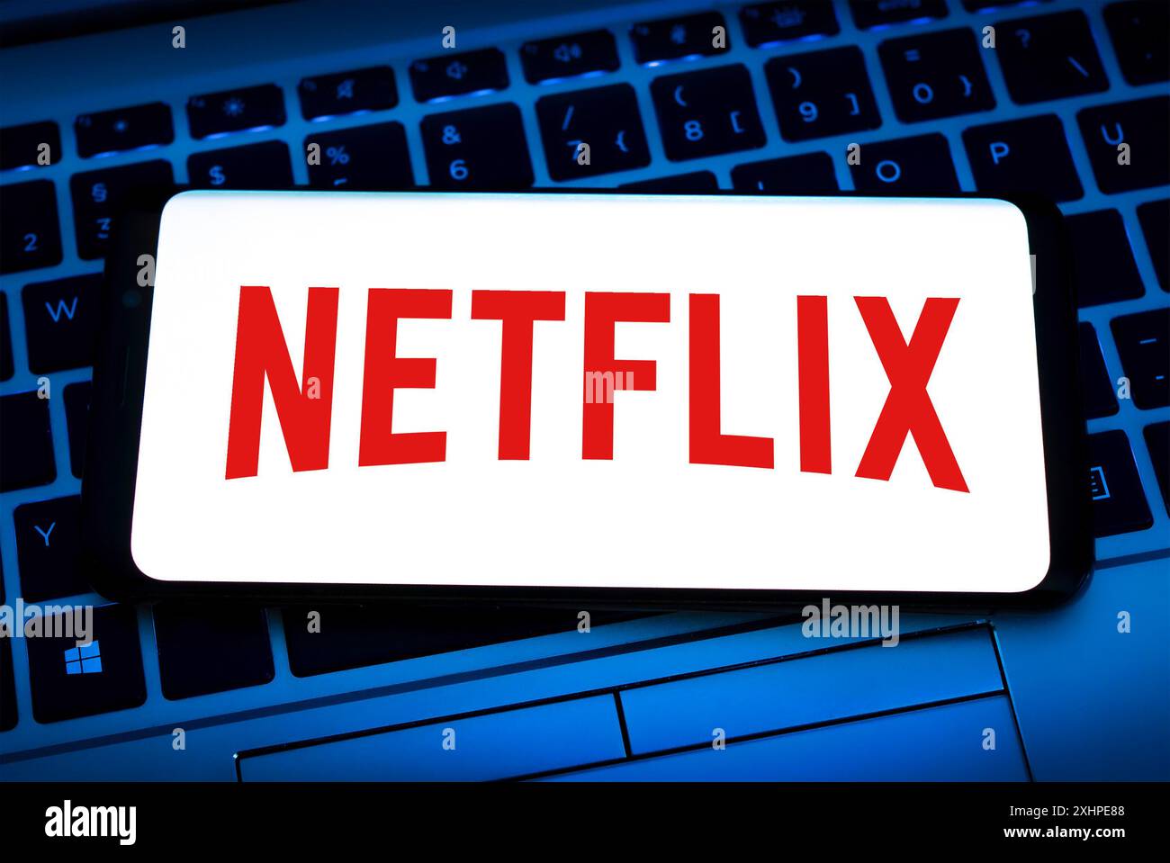 Netflix Streaming Service Logo Stock Photo - Alamy
