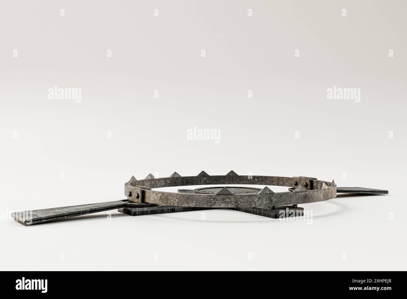 bear trap isolated on white background 3d illustration Stock Photo - Alamy
