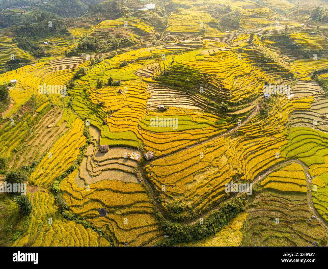 Nepal, Nagarkot region, surroundings of Sindhukot, Melamchi valley ...