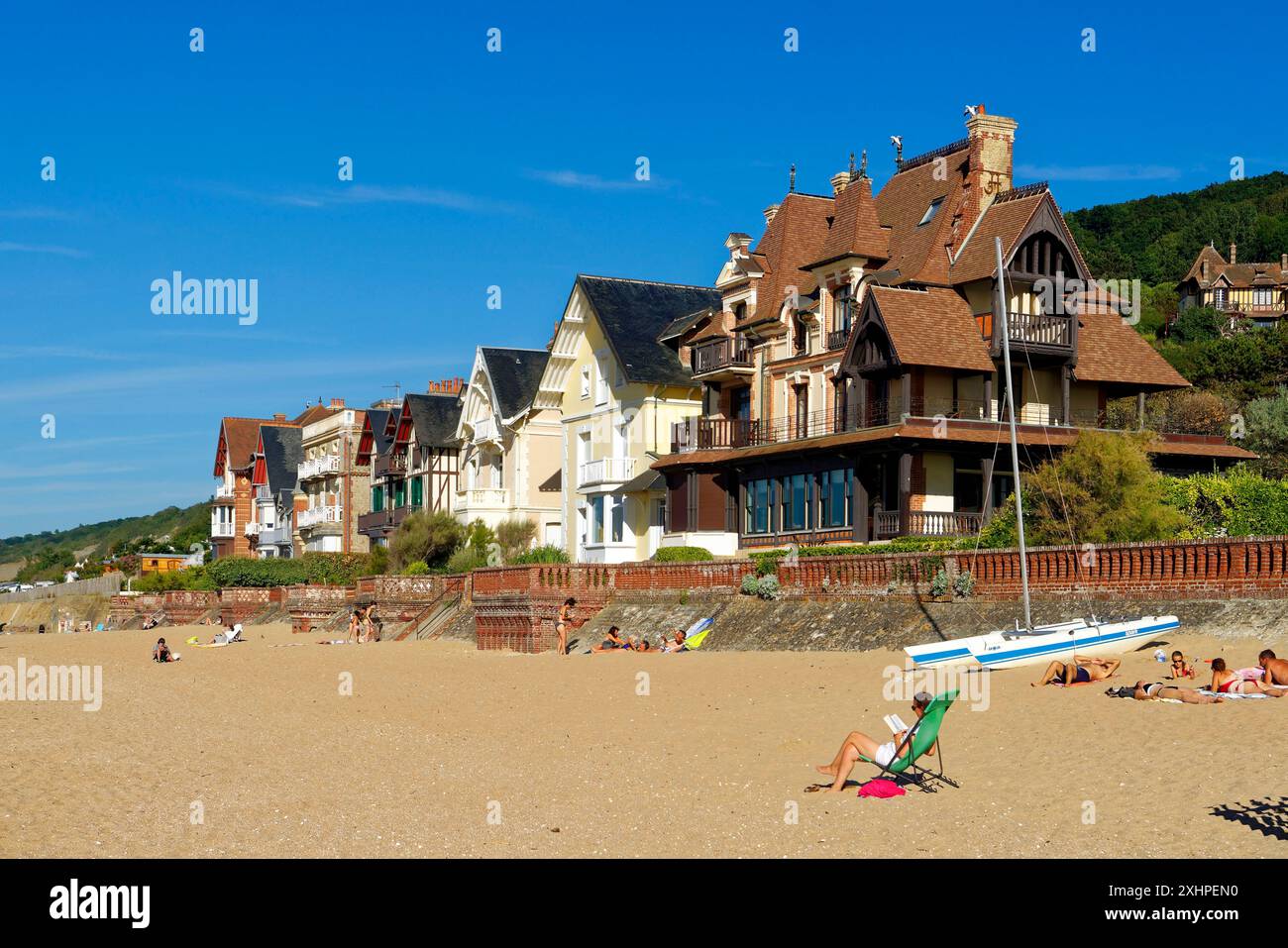 France, Calvados, Pays d'Auge, the cote Fleurie (Flowered coast ...