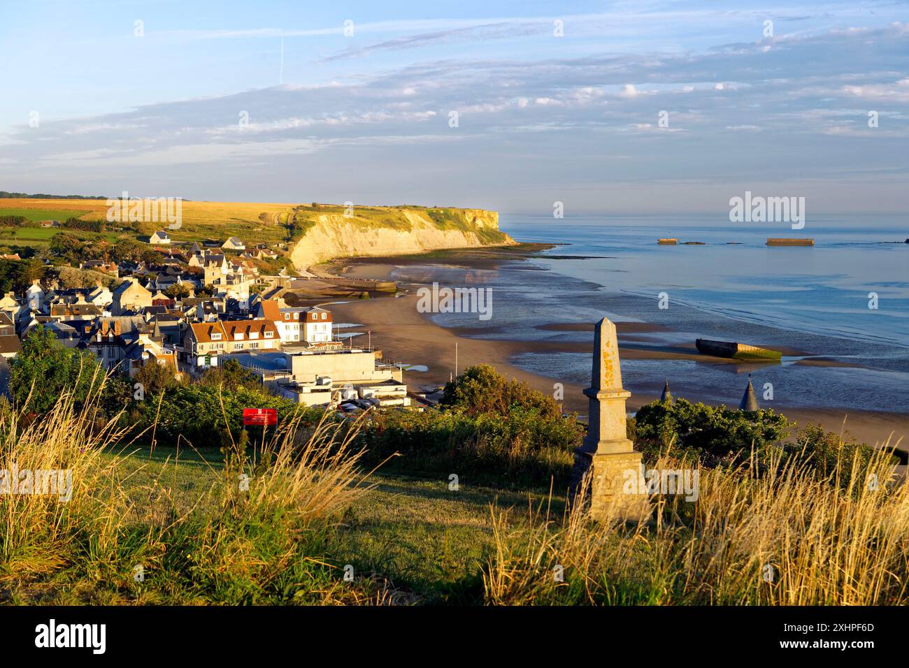 France, Calvados, Arromanches les Bains, historic place of the Normandy ...