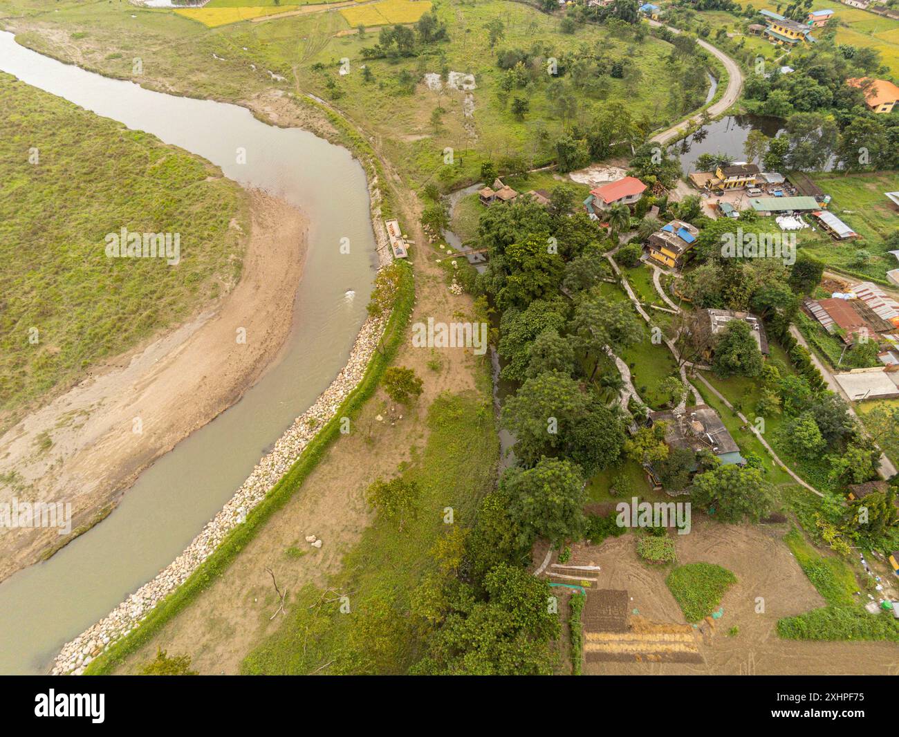 Chitwan nepal aerial hi-res stock photography and images - Alamy