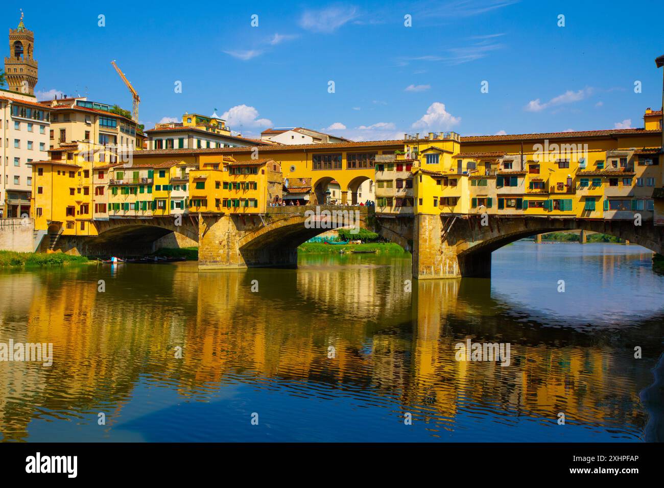 Ponte Vecchio Bridge over the Arno River. Florence, Tuscany, Italy ...