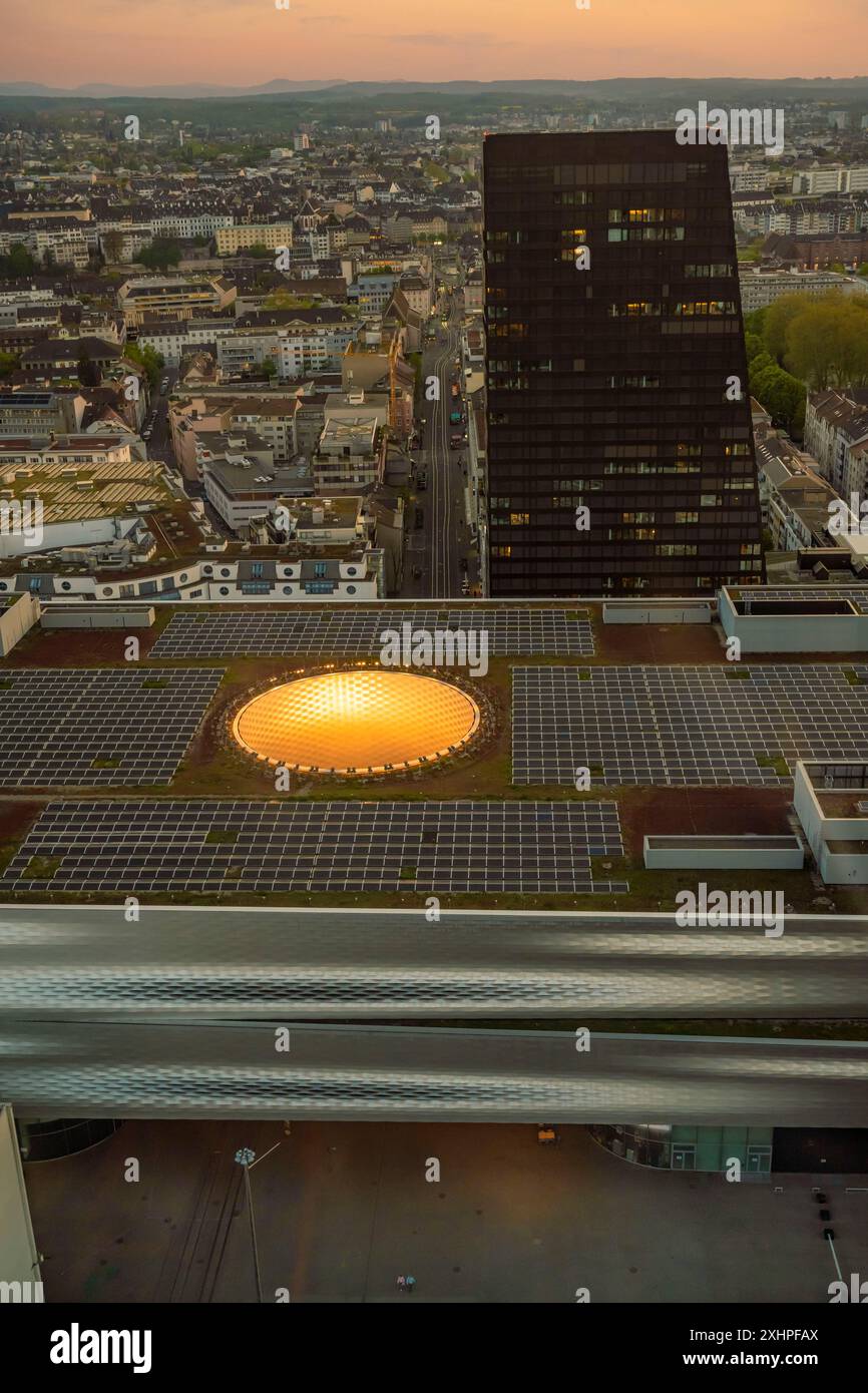 Switzerland, Basel, Messeplatz (Art Basel), the building of the Salon ...