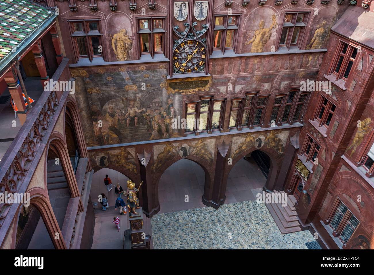 Switzerland, Basel, Marktplatz, City hall (Rathaus Stock Photo - Alamy