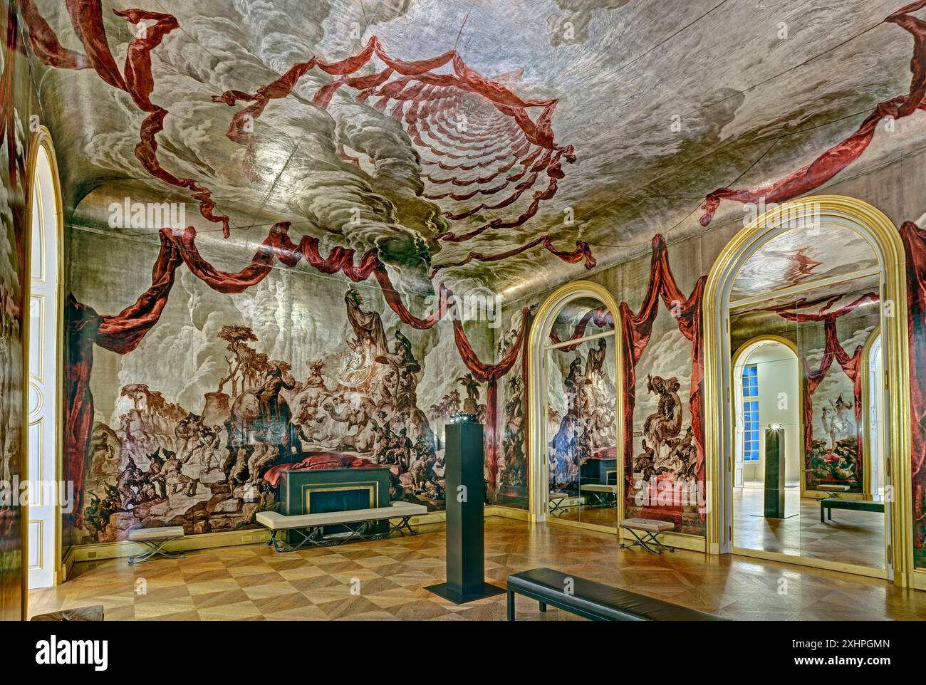 France, Paris, Carnavalet museum, the ballroom of the hôtel de Wendel ...