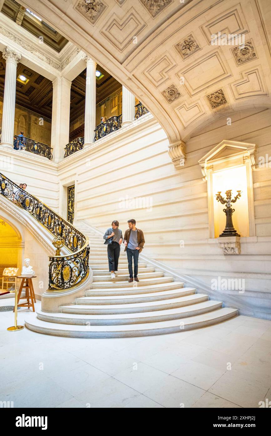 France, Paris, Sorbonne University, grand staircase Stock Photo - Alamy