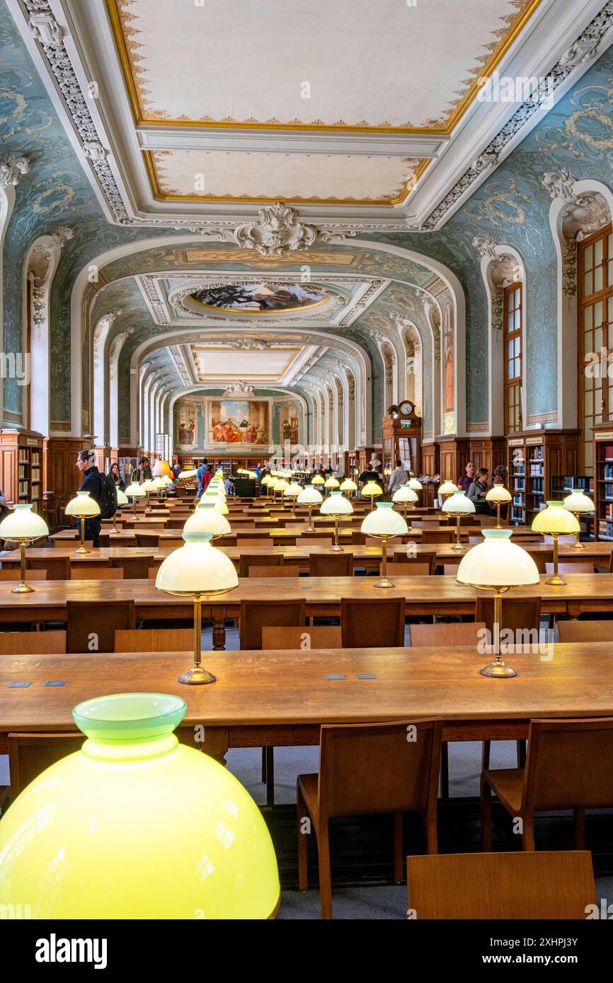 France, Paris, Sorbonne University, the Great Reading Room Jacqueline ...