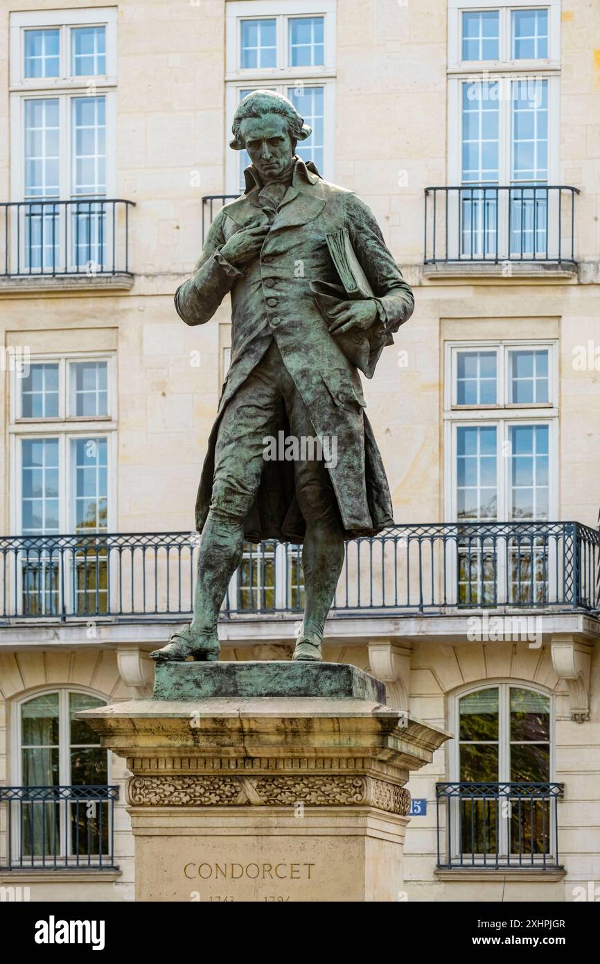 Statue condorcet paris france hi-res stock photography and images - Alamy