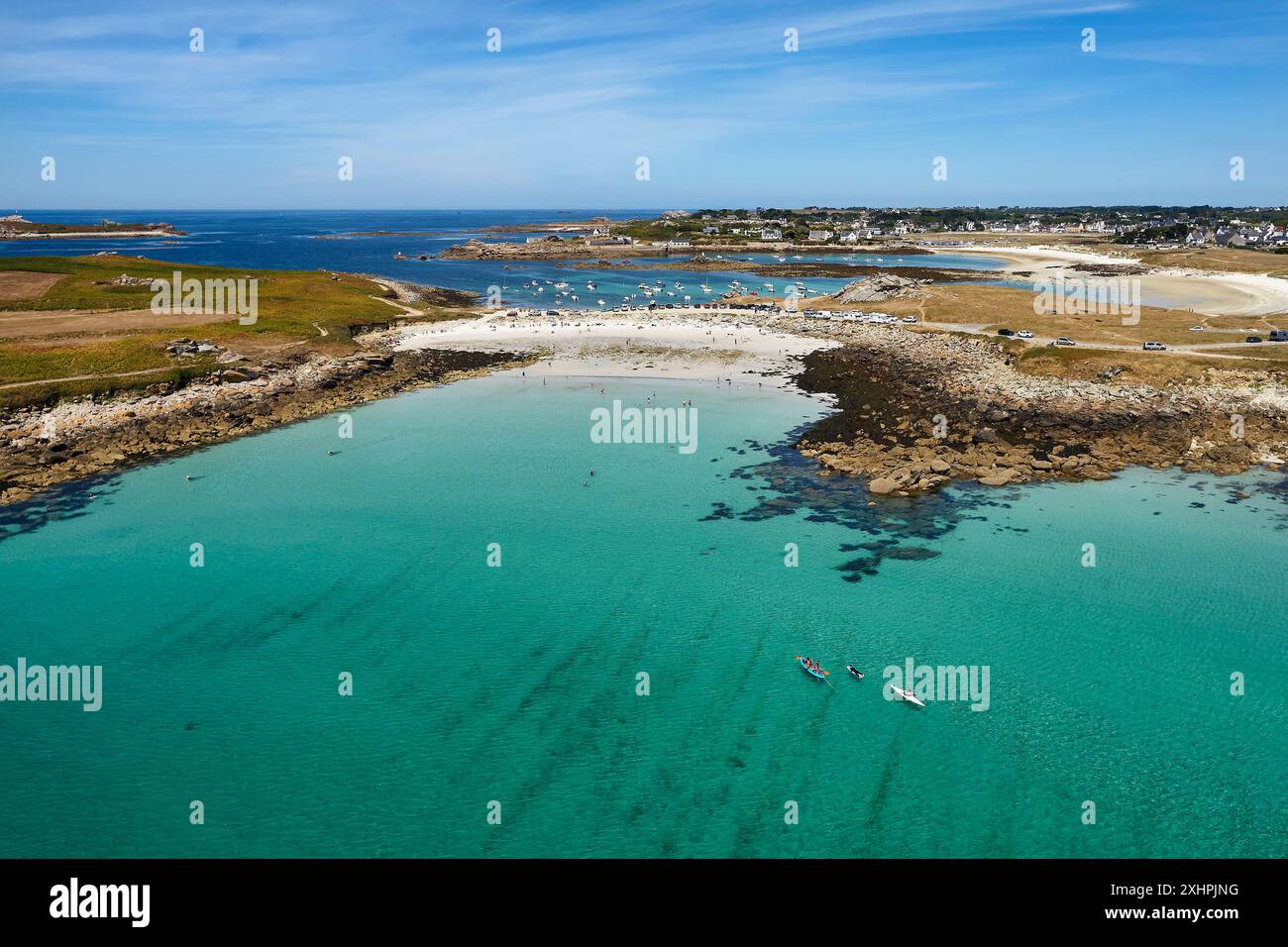 France, Finistere, Legendes Coast (cote des Légendes), Porspoder, saint ...