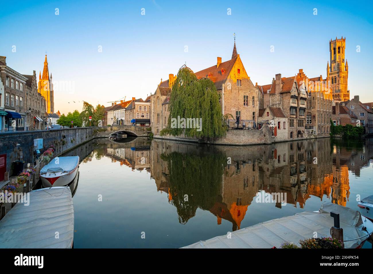 Belgium, Western Flanders, Bruges, historical center listed as World ...