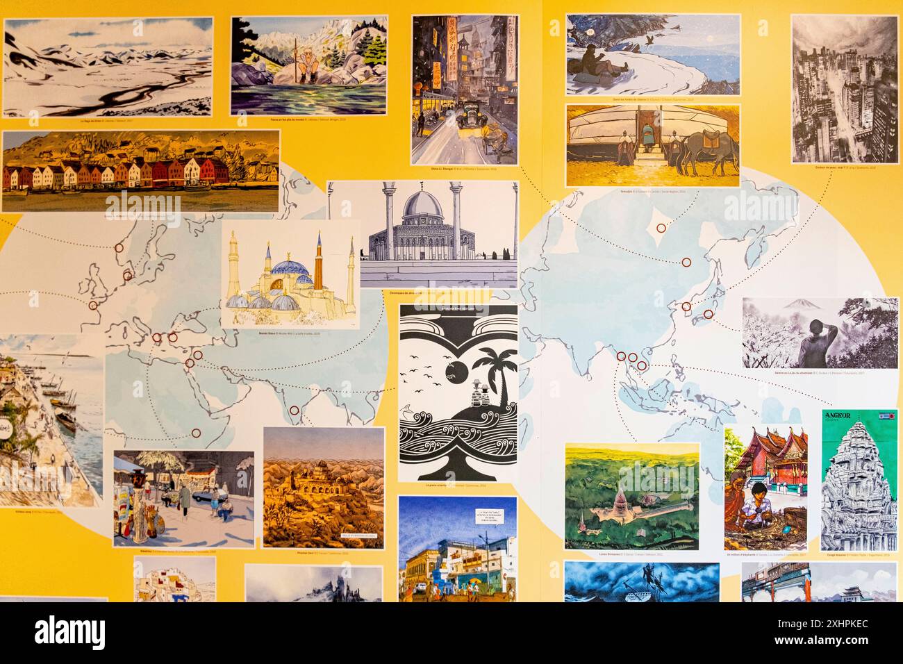 Belgium, Brussels, Rue des Sables, Belgian Comic Strip Center (Comic ...