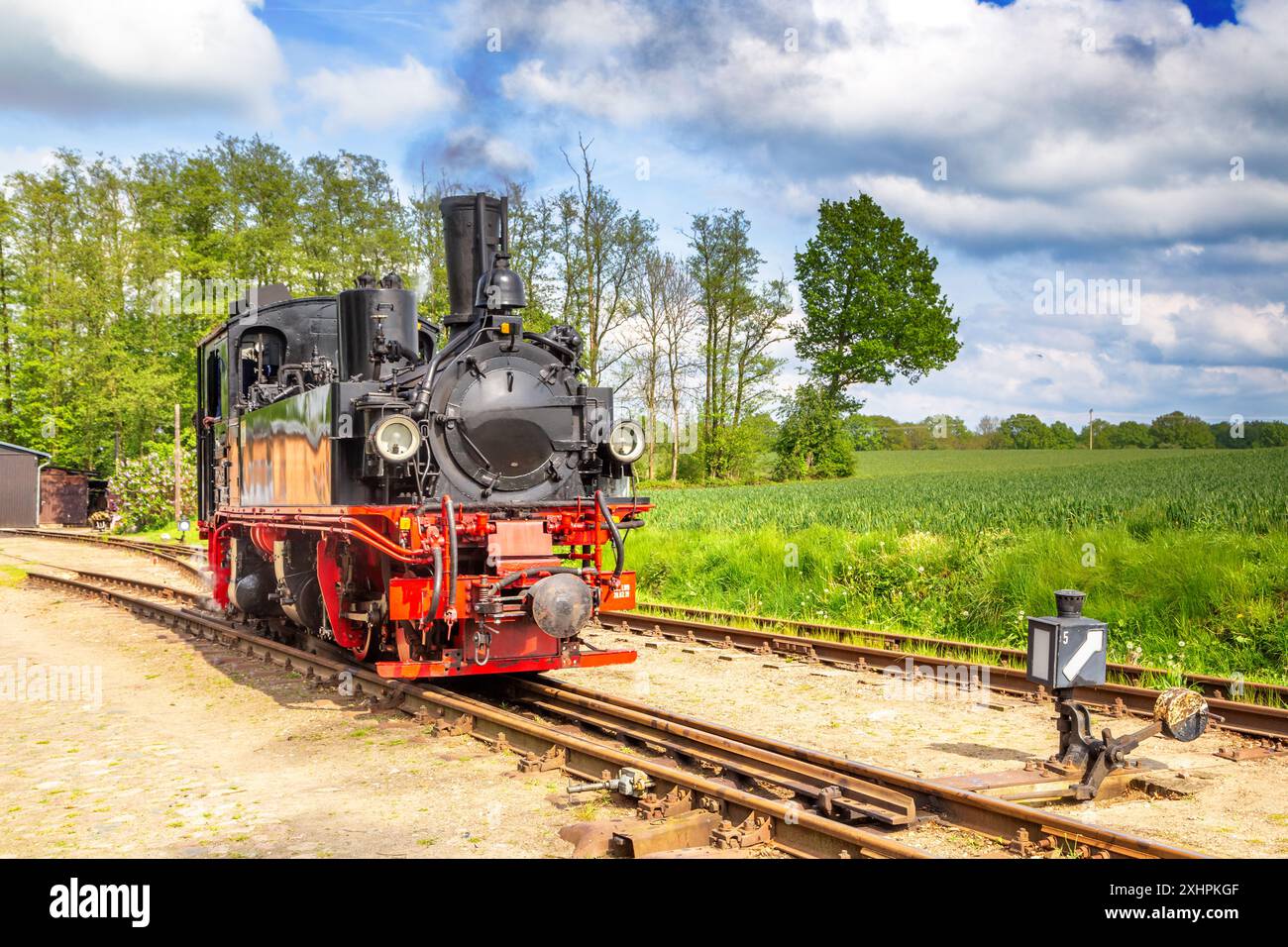 Narrow gauge Railway, Prignitz, Brandenburg, Germany Stock Photo - Alamy