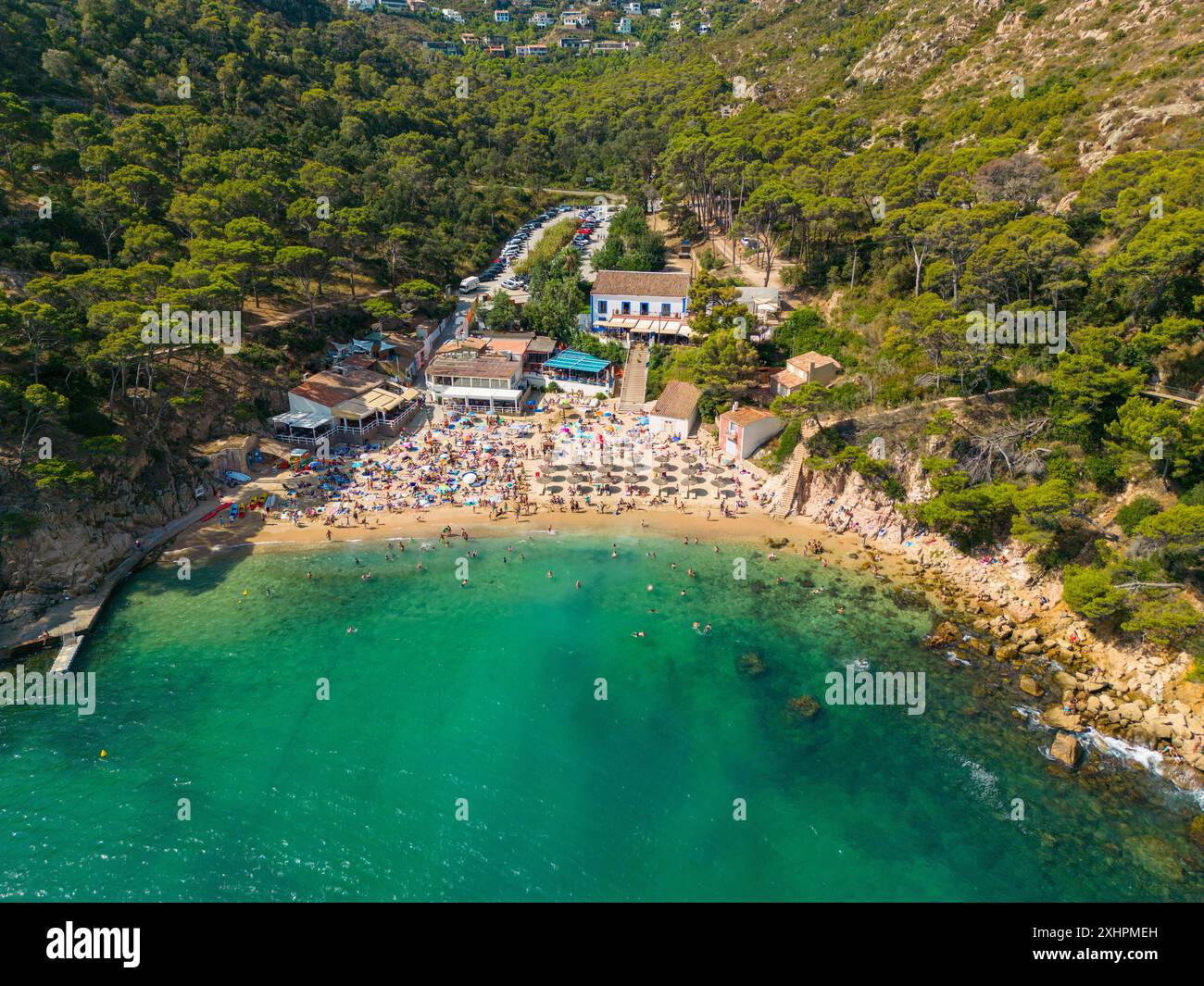 Spain, Catalonia, Costa Brava, Begur, Fornells, Calanque d'Aiguablava ...
