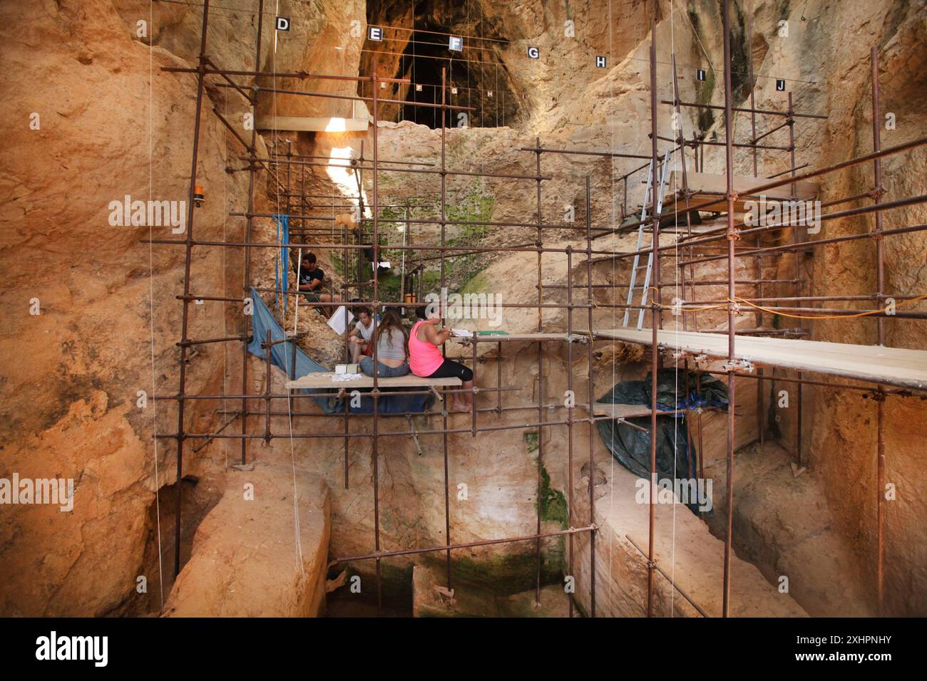 France, Pyrenees Orientales, Tautavel, July 27, 2015, two young French ...