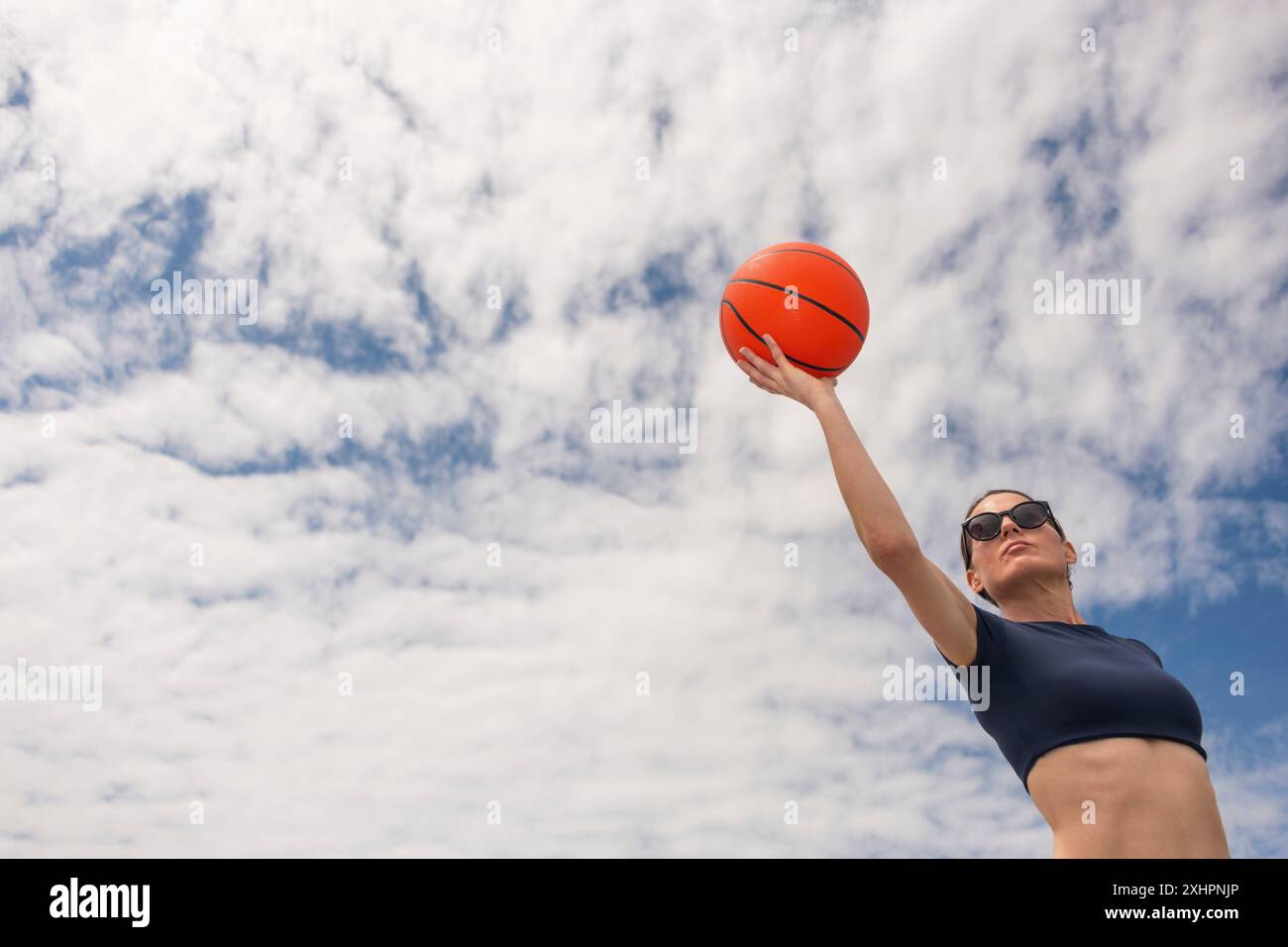 Half court shot basketball hi-res stock photography and images - Alamy