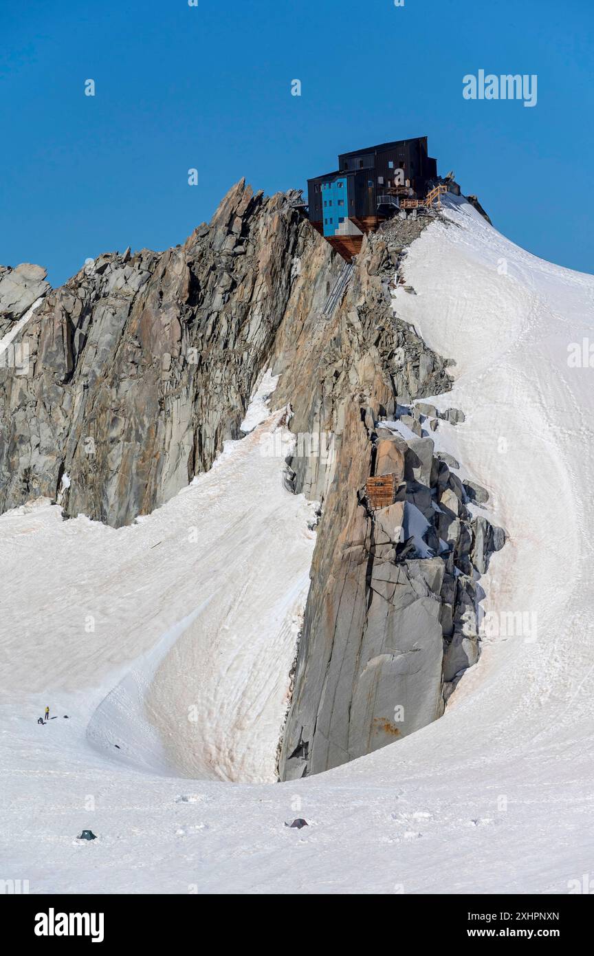 France, Haute Savoie, Mont Blanc massif, Chamonix, Aiguille du Midi ...