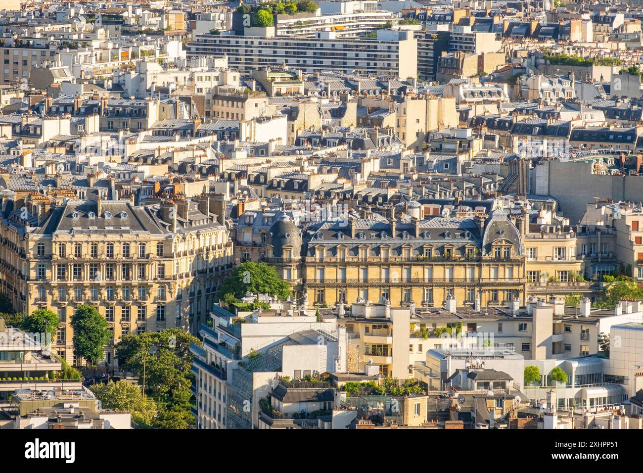 France, Paris, zinc roof of the 16th arrondissement Stock Photo - Alamy