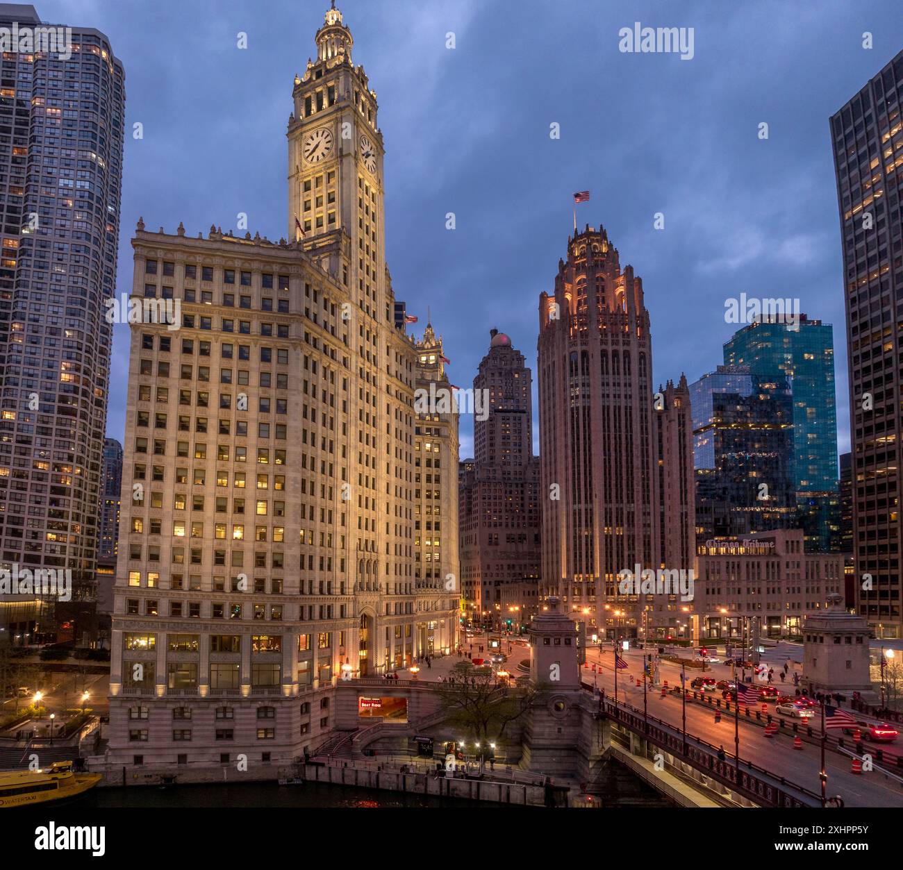 Wrigley Building Chicago Skyline